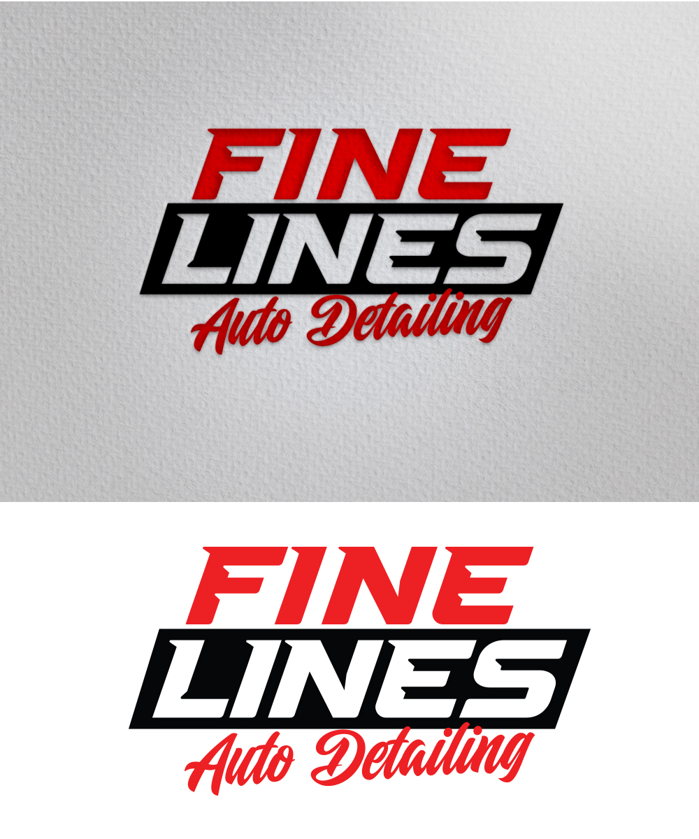 Bold, Serious, Auto detailing Logo Design for Fine Lines by fasi 2 ...