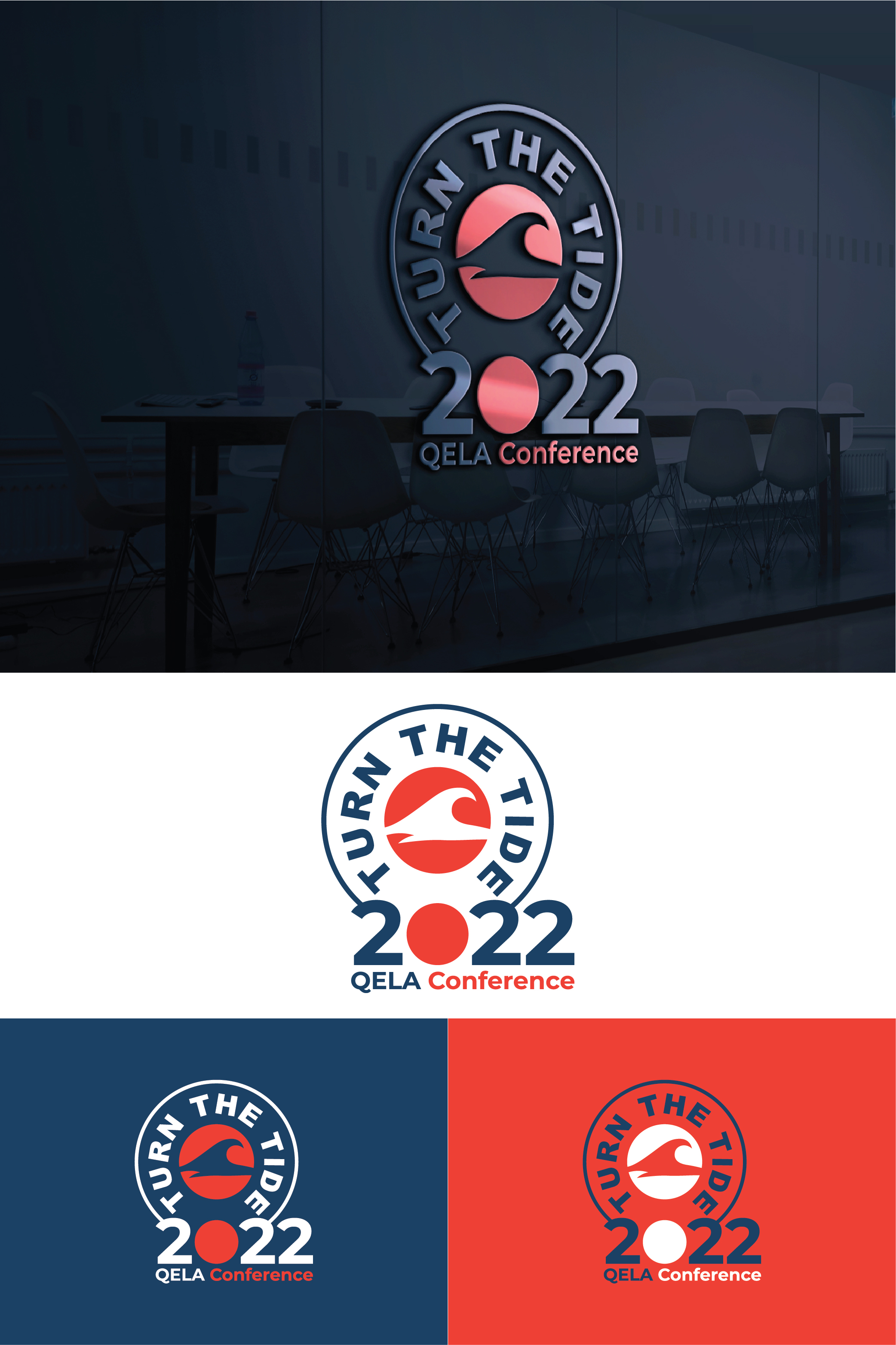 Logo Design for Turn The Tide 2022 QELA Conference by 3Guys | Design ...