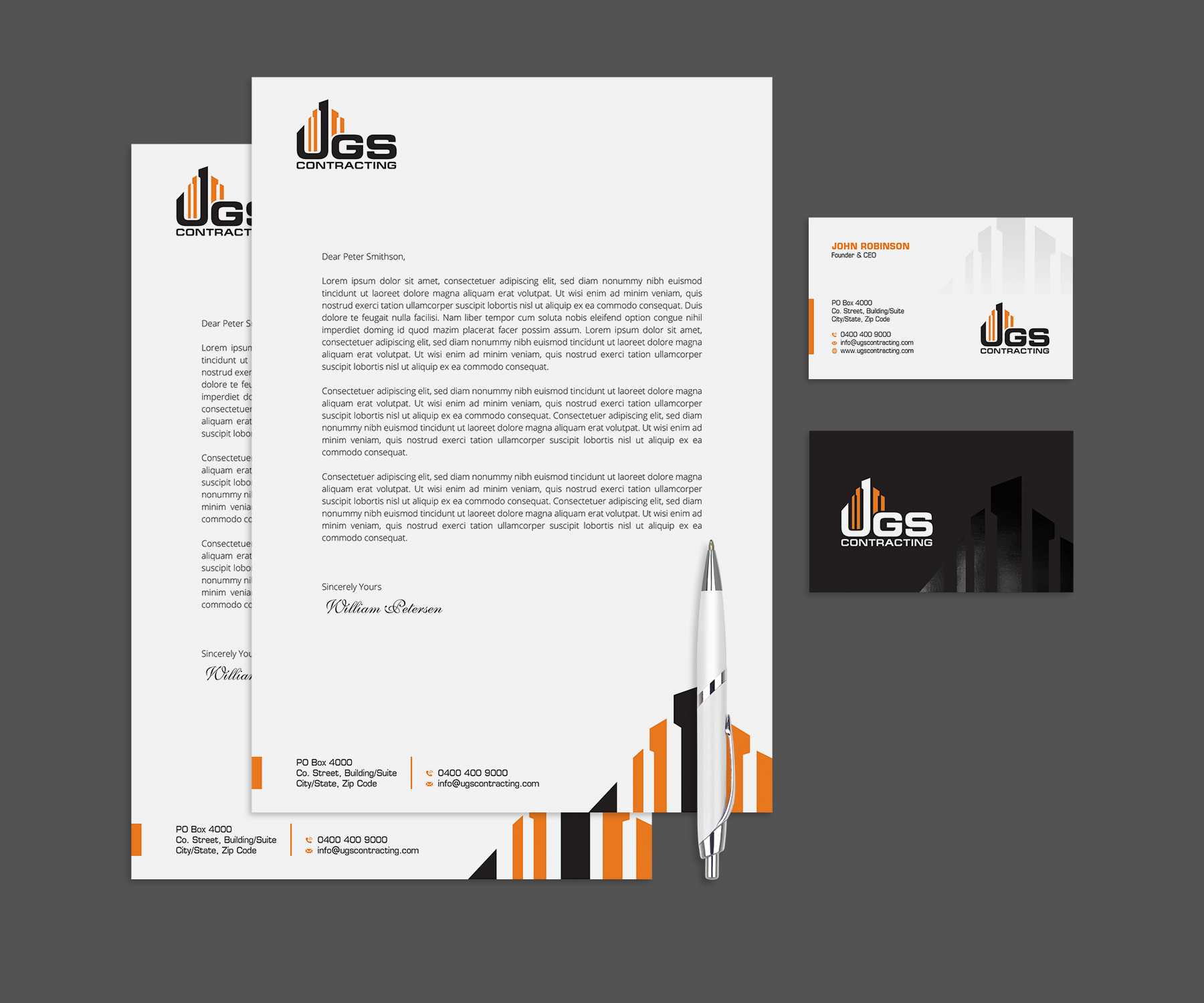 Serious, Professional, Construction, Development Letterhead Design for ...
