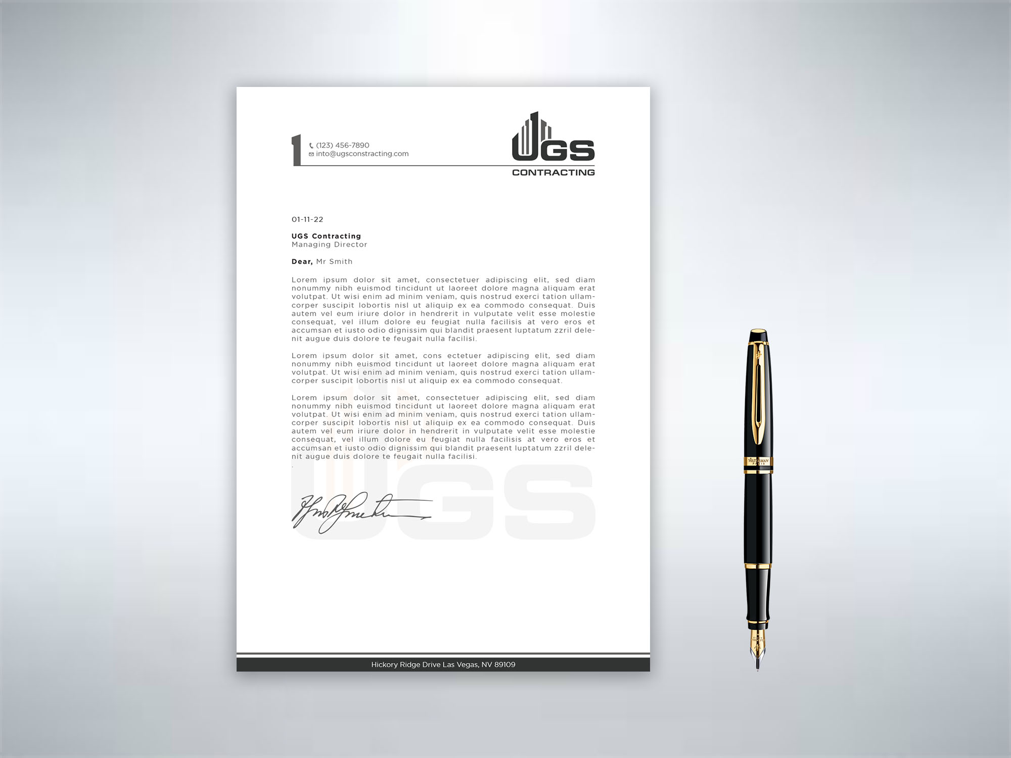 Serious, Professional, Construction, Development Letterhead Design for ...