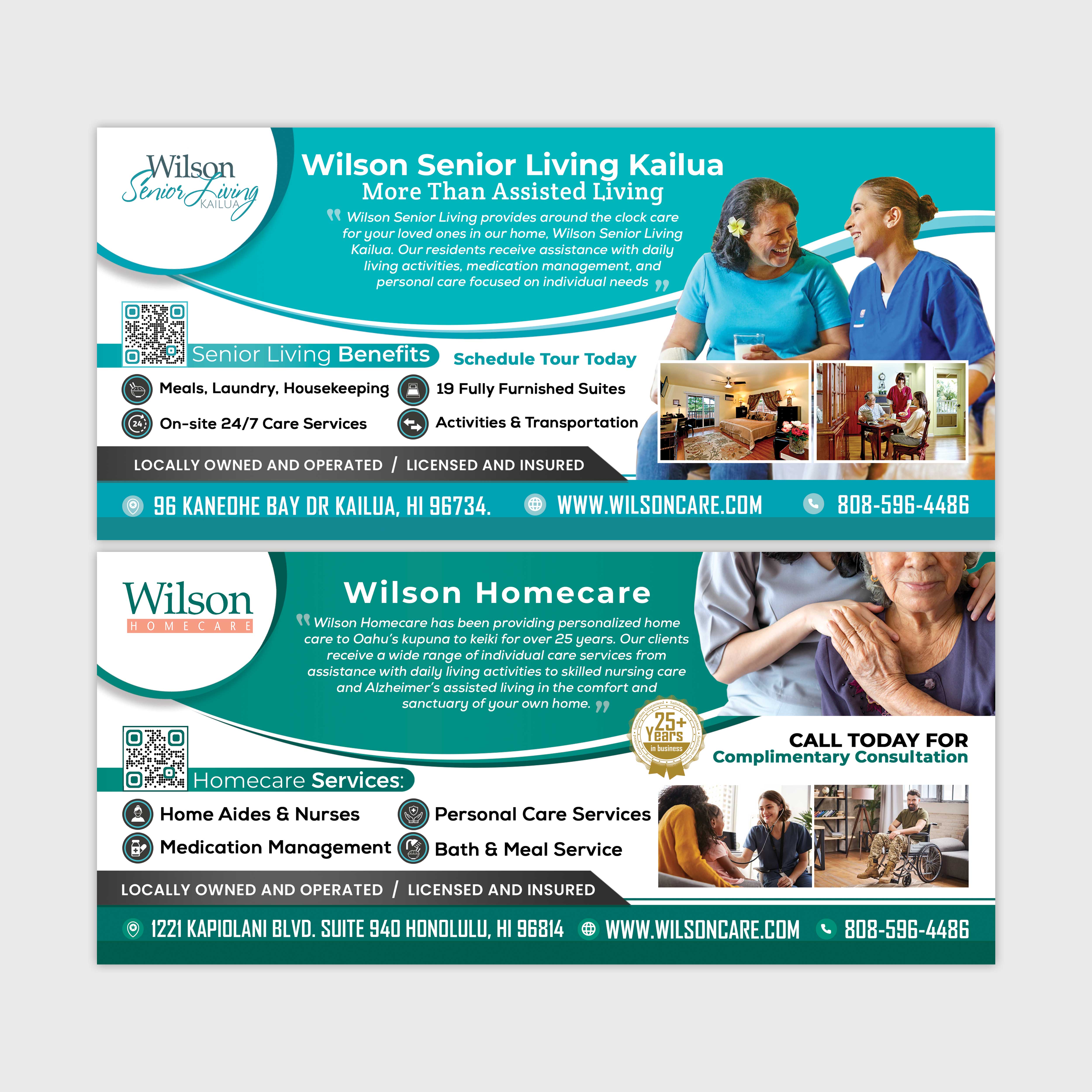 Elegant, Playful, Home Health Care Senior Living Flyer Design for ...