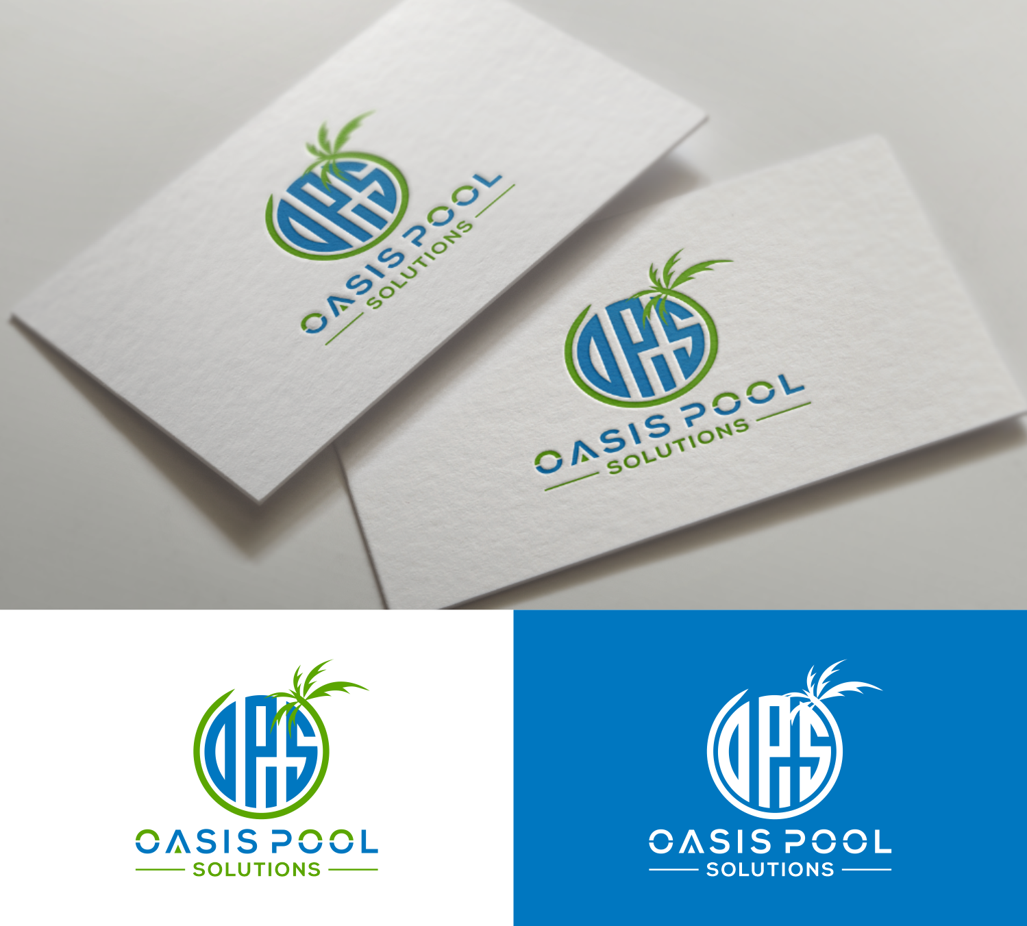 Logo Design for Oasis Pool Solutions by mas no | Design #29550950
