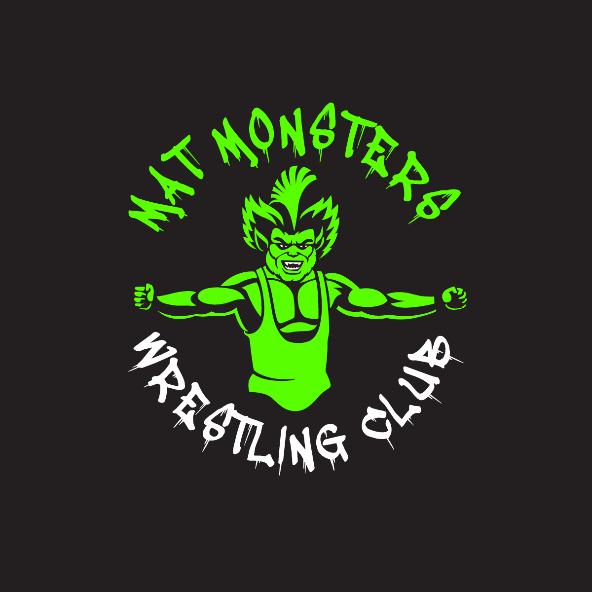 Personable, Masculine Logo Design for MAT MONSTERS WRESTLING CLUB by ...