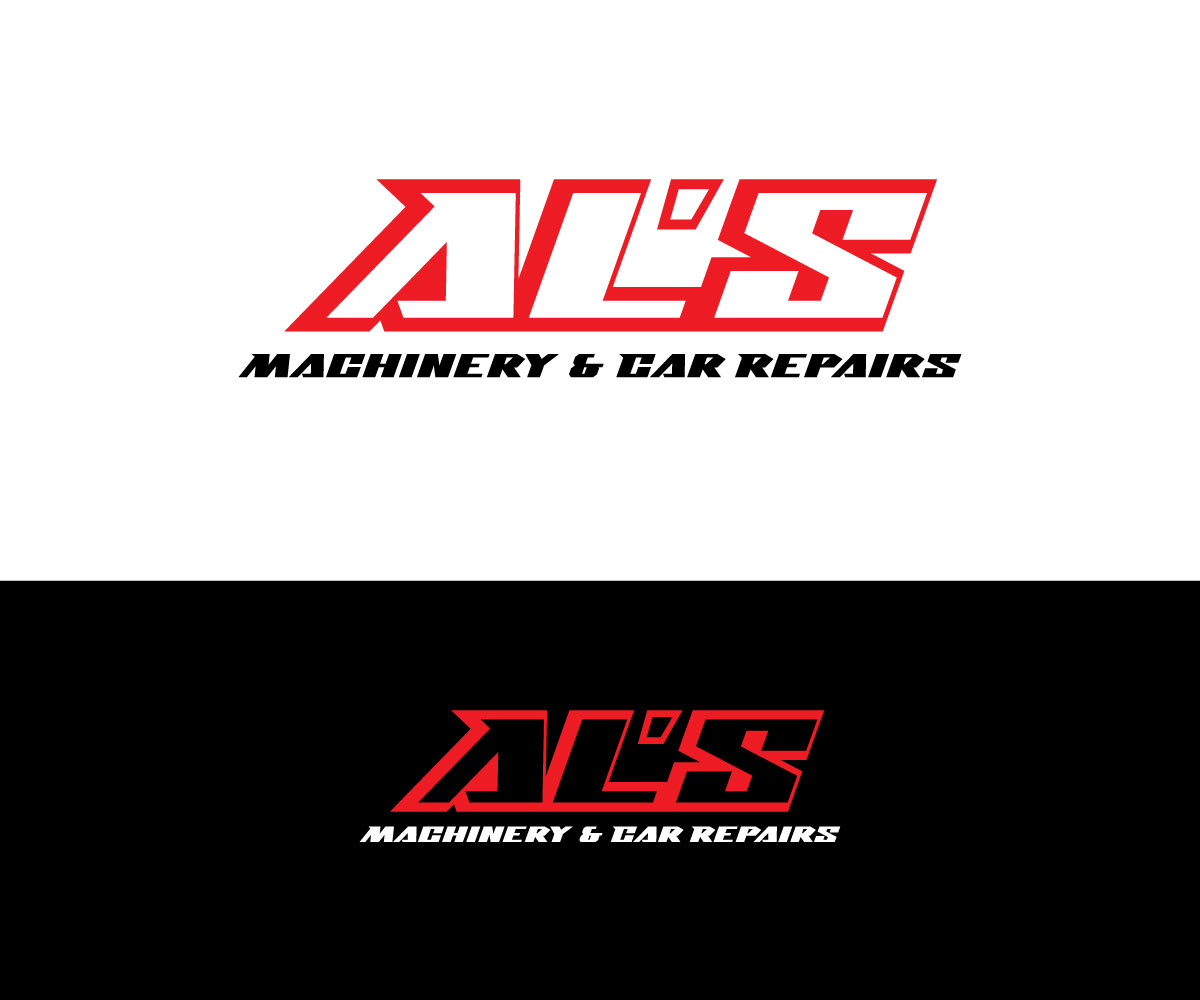 Logo Design for “We repair all types cars, tractors, earthmoving machinery and lawnmowers” by ...