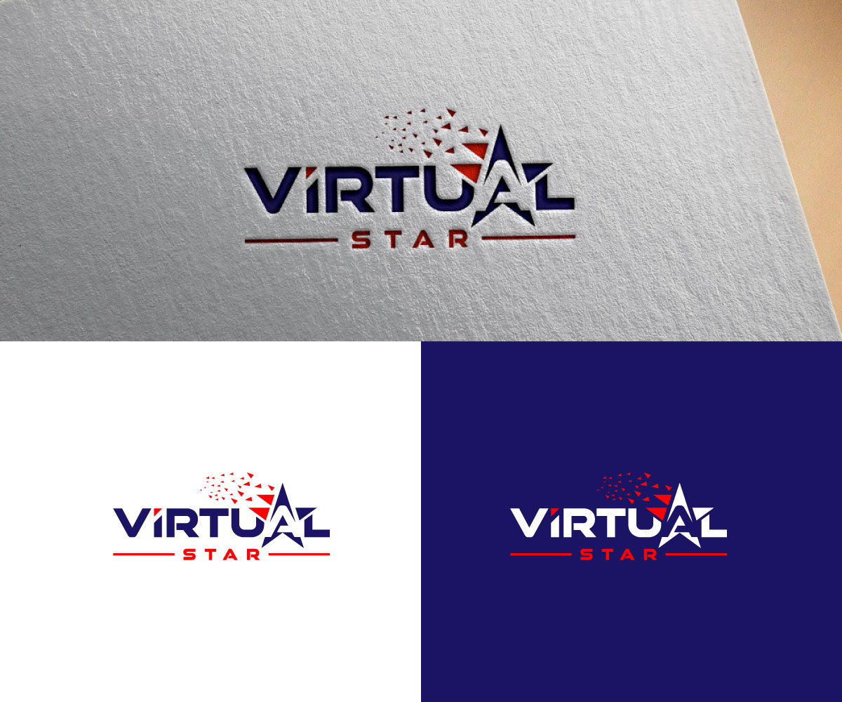Modern, Professional, Tech, media, film. Logo Design for Virtual Star ...