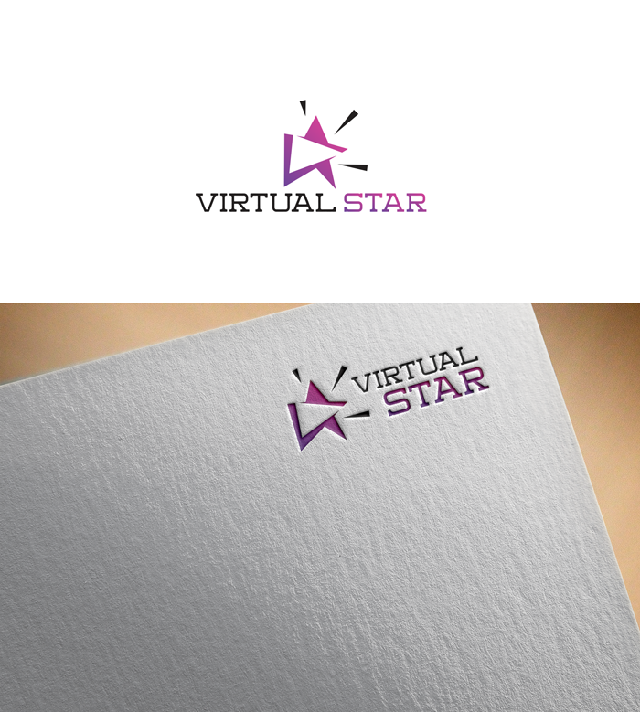 Modern, Professional, Tech, media, film. Logo Design for Virtual Star ...