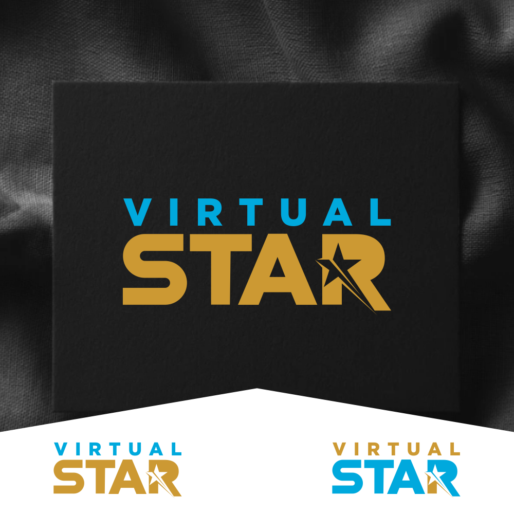 Modern, Professional, Tech, media, film. Logo Design for Virtual Star ...