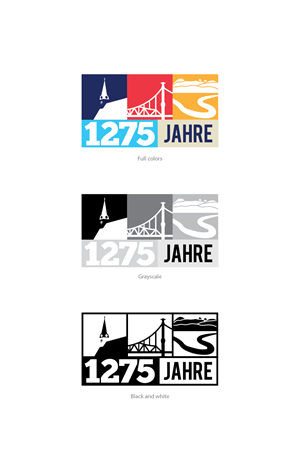 Laufen 1275 Years Town Anniversary | 51 Logo Designs for 1275 Jahre