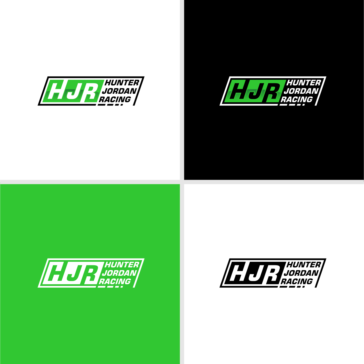 Masculine, Bold, car racing Logo Design for HJR Hunter Jordan Racing by ...