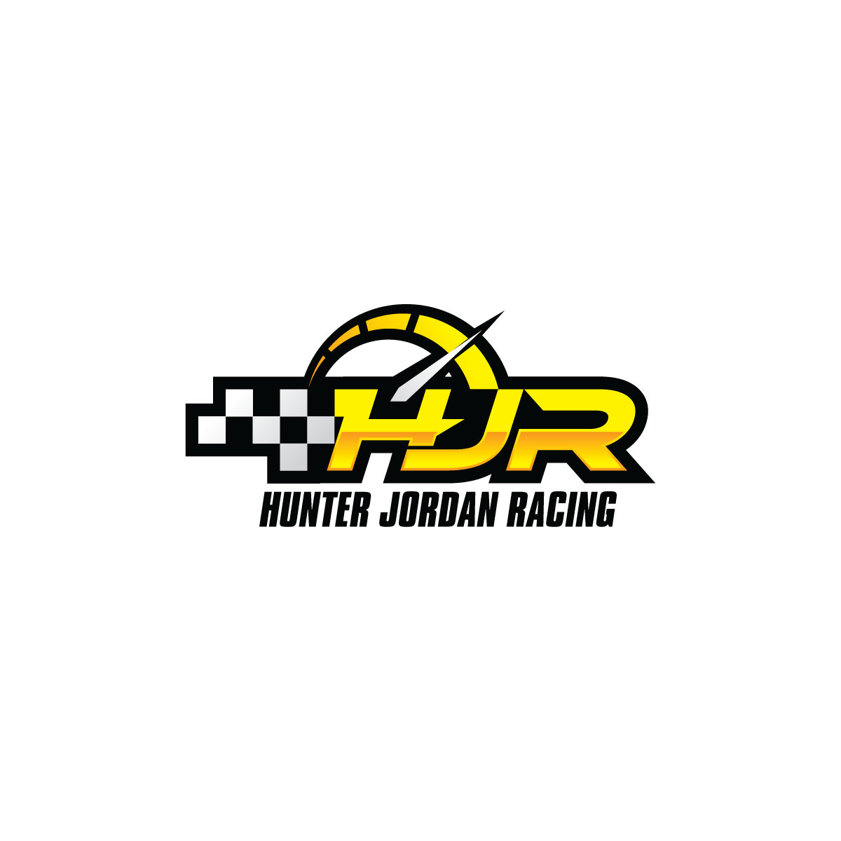 Masculine, Bold, car racing Logo Design for HJR Hunter Jordan Racing by ...