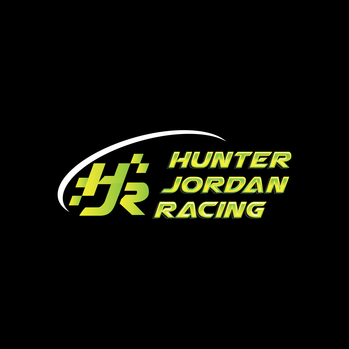 Masculine, Bold, car racing Logo Design for HJR Hunter Jordan Racing by ...
