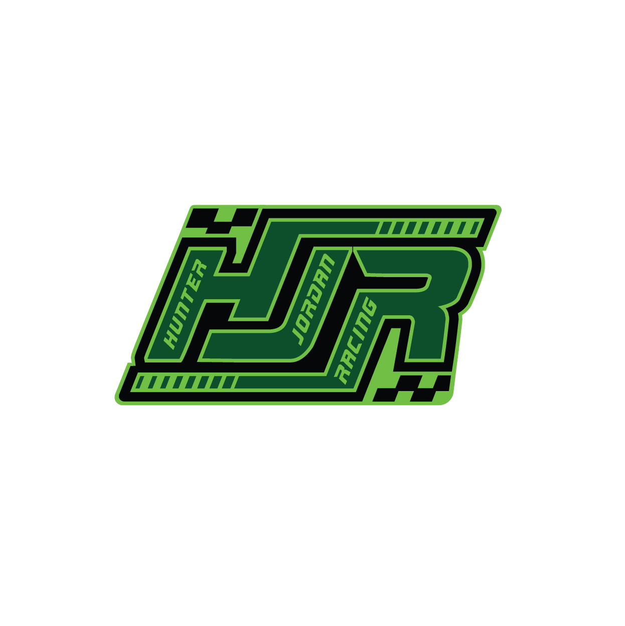 Masculine, Bold, car racing Logo Design for HJR Hunter Jordan Racing by ...