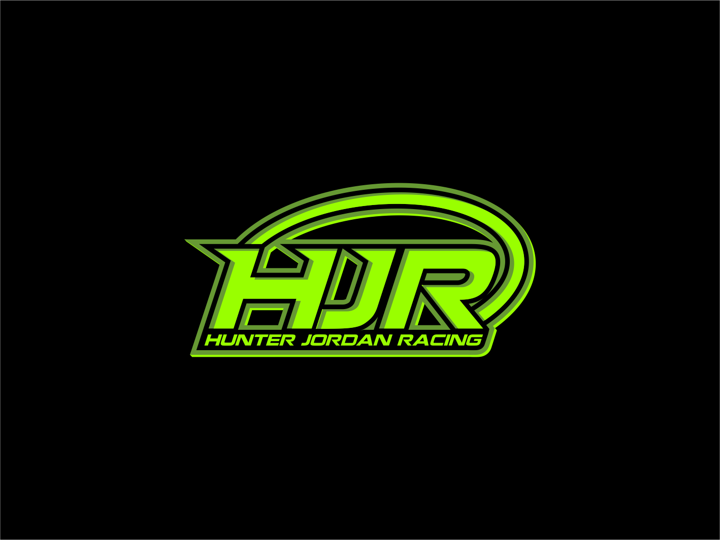 Masculine, Bold, car racing Logo Design for HJR Hunter Jordan Racing by ...