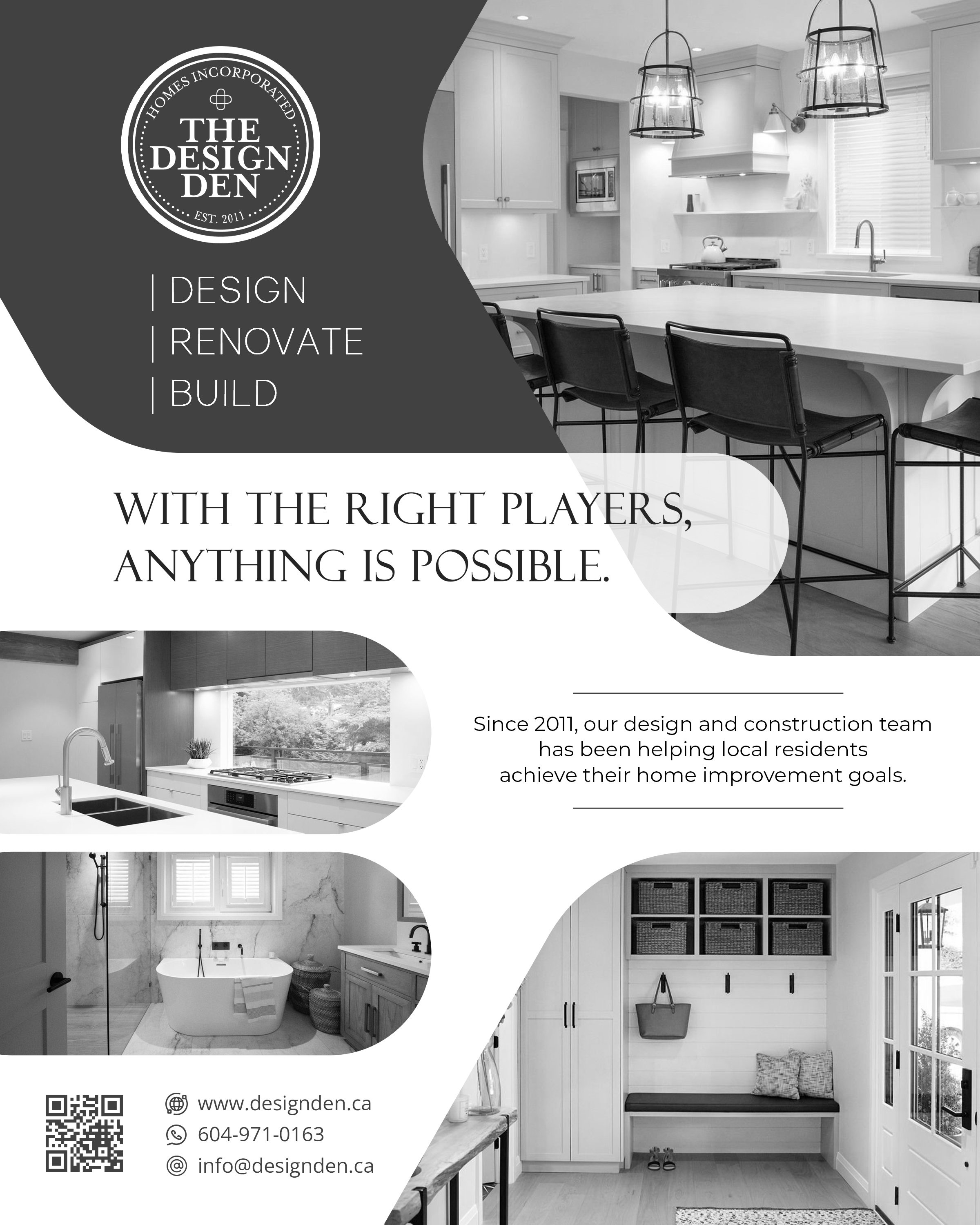 Modern, Professional, Construction: Design, Build Flyer Design for a ...