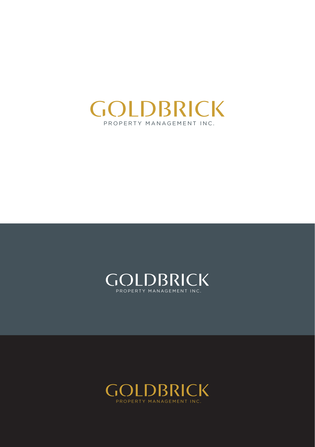 Serious, Conservative, Construction. Renovation. Logo Design for Goldbrick OR Goldbrick Property ...