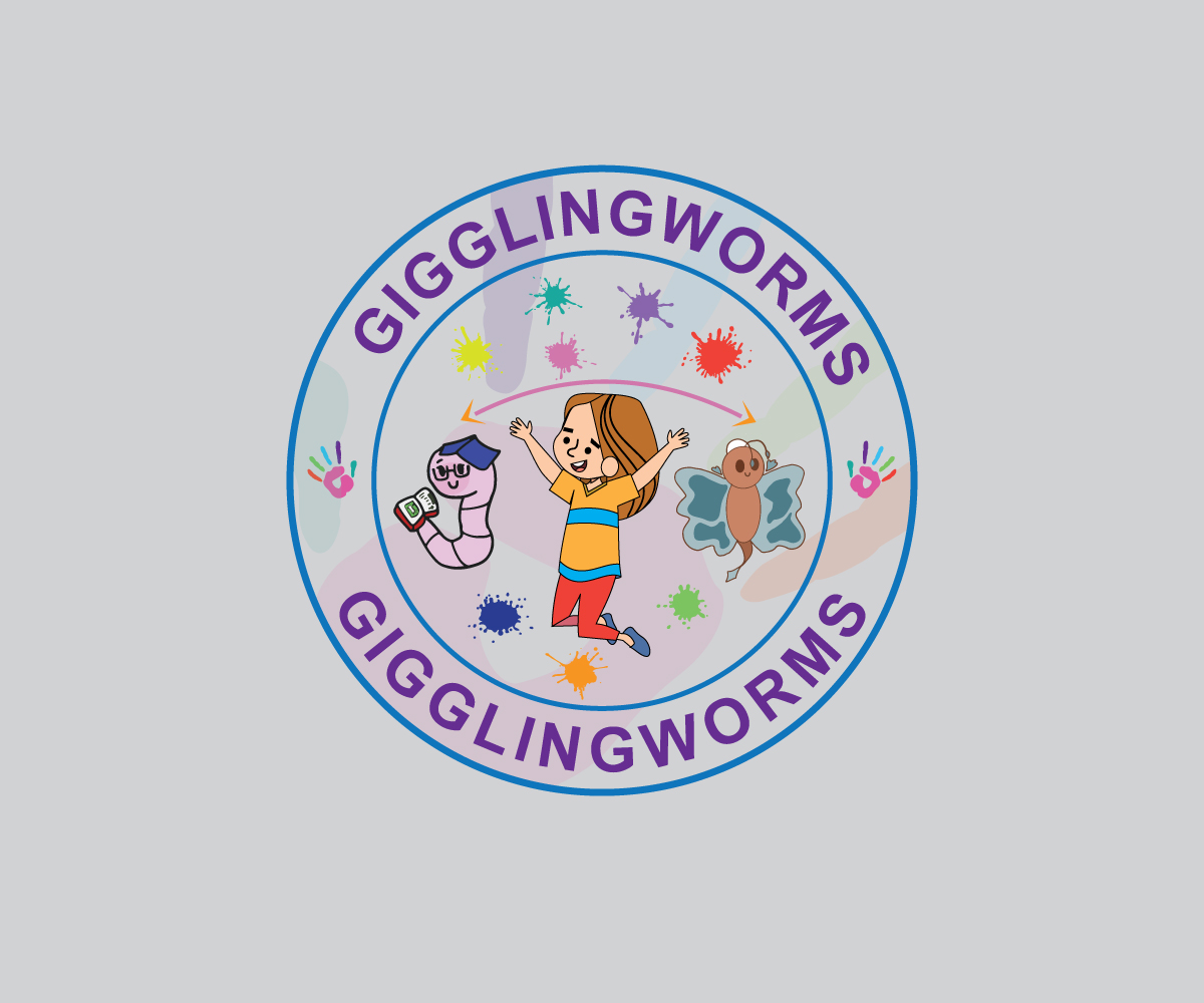 Colorful, Playful Logo Design for Gigglingworms by ranga44 | Design ...