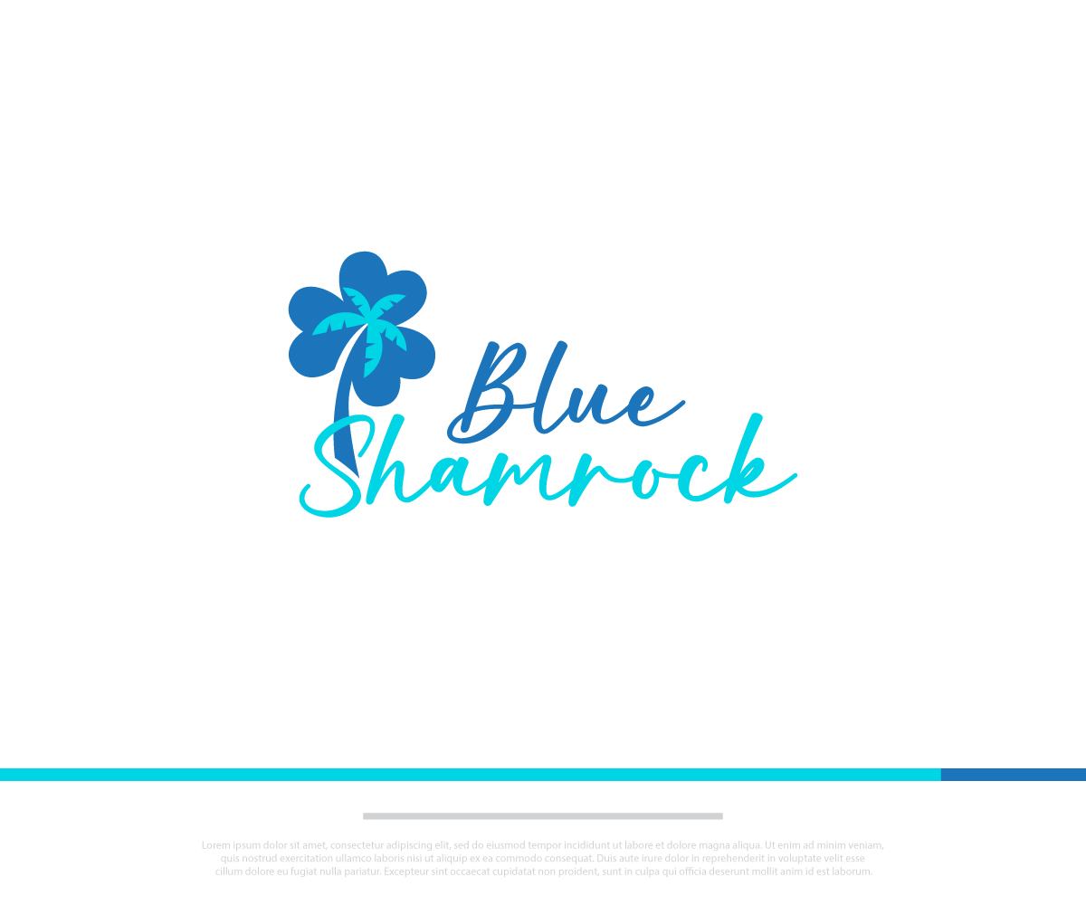 Playful, Modern, Vacation home rental. Logo Design for Blue Shamrock by ...
