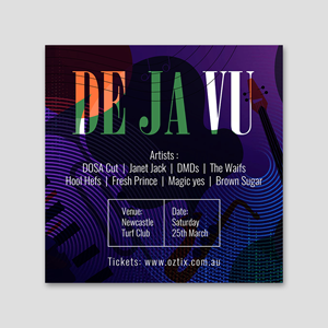 Artwork flyer ( named DE JA VU ) for my music festival | 32 Flyer ...