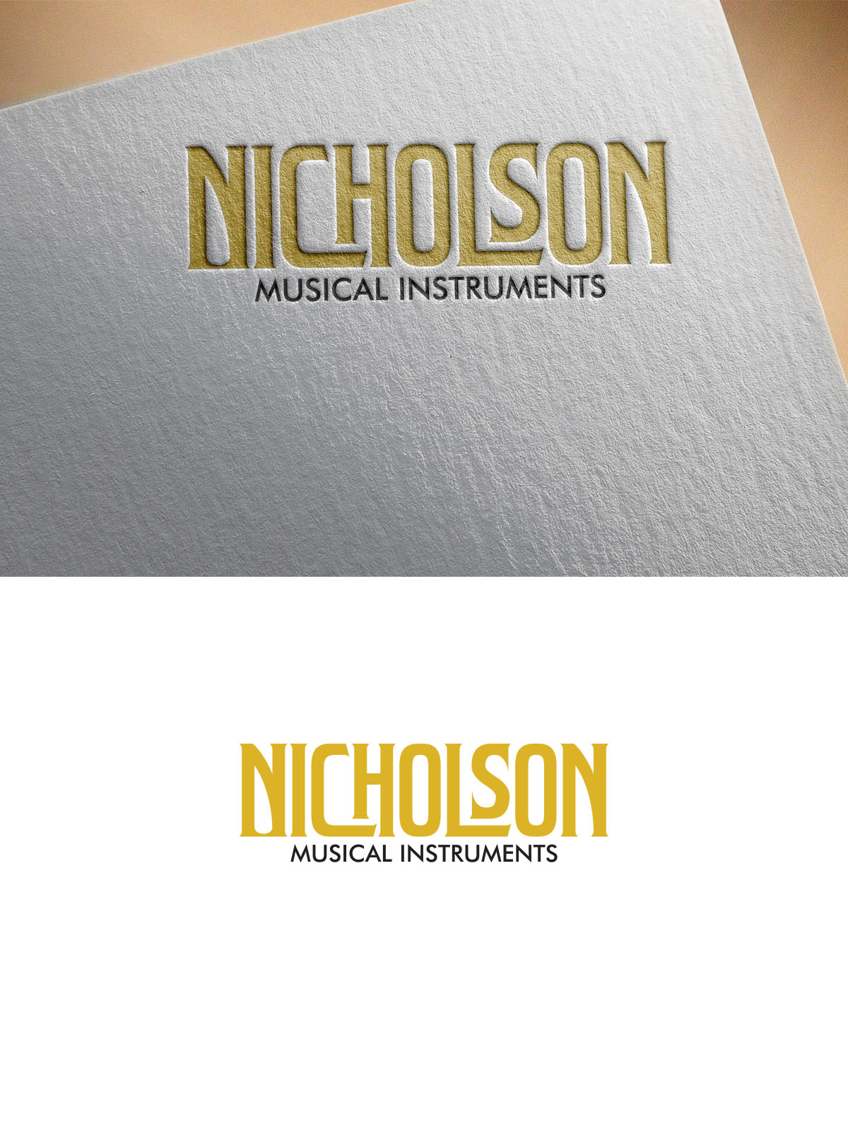 Logo Design for "Nicholson" or Nicholson with smaller font Musical ...