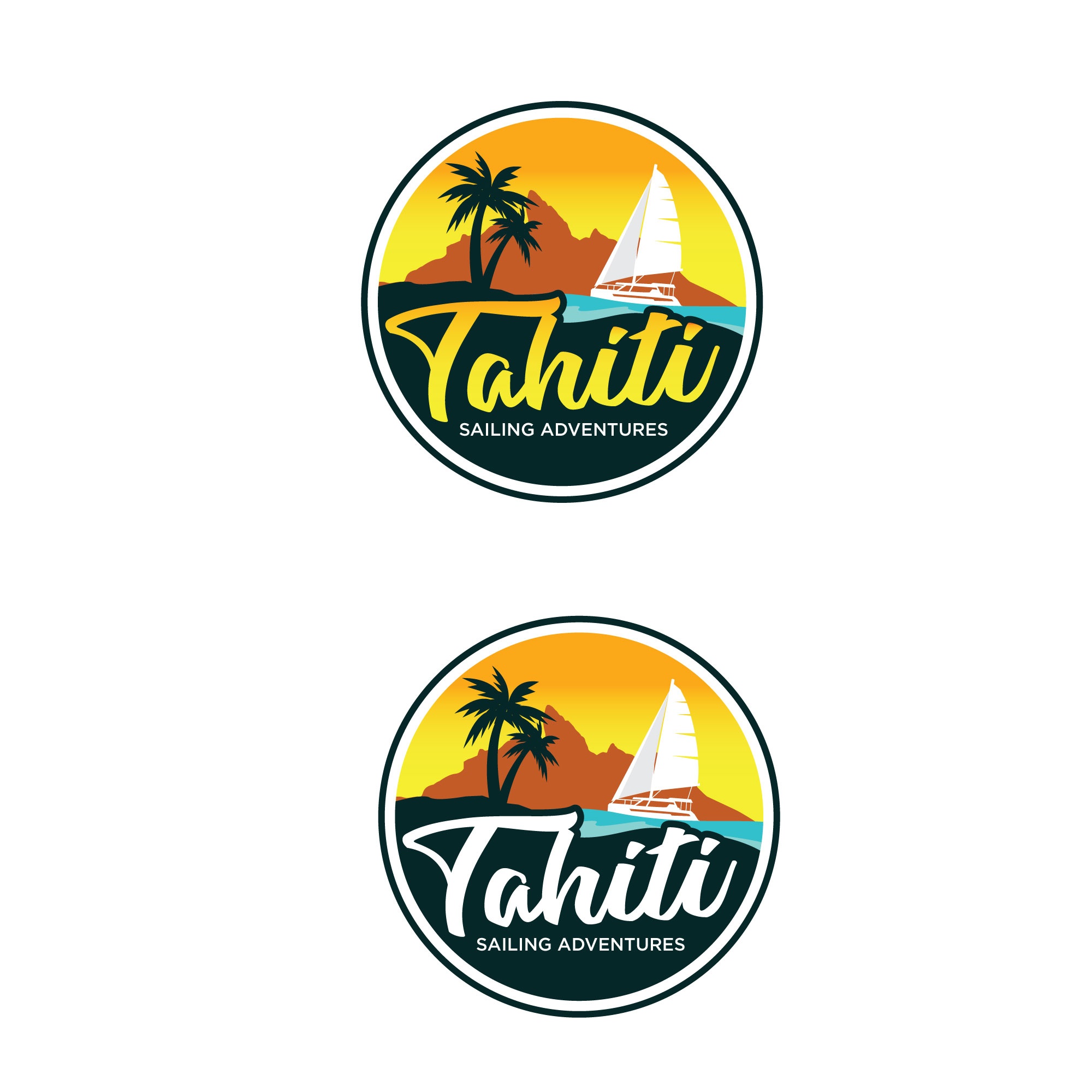 Logo Design for Tahiti Sailing Adventures by sherman | Design #29640194