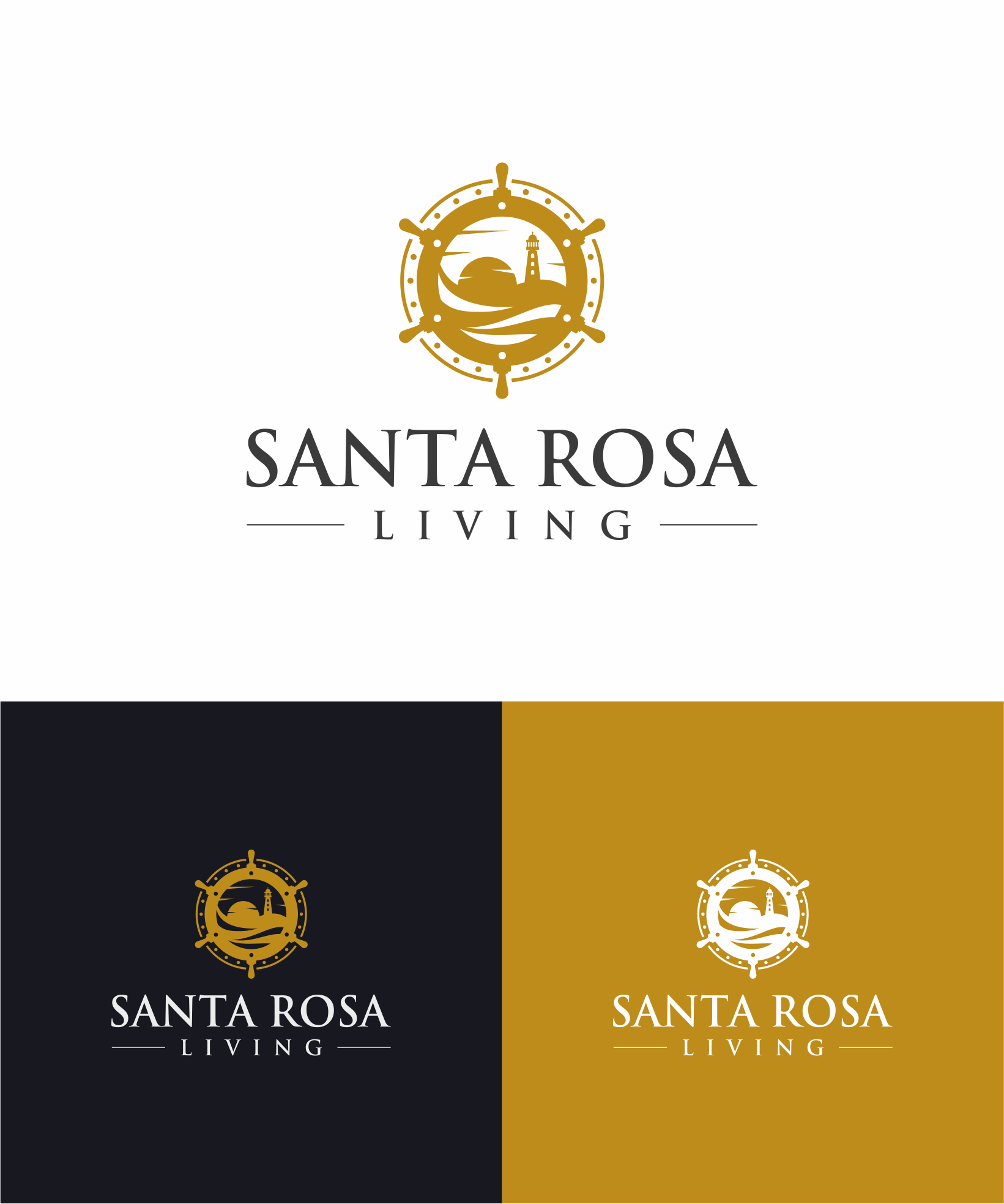 Serious, Masculine Logo Design for Santa Rosa Living by Sibyle | Design ...