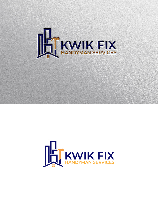 Bold, Traditional, Construction Logo Design for Kwik Fix Handyman ...