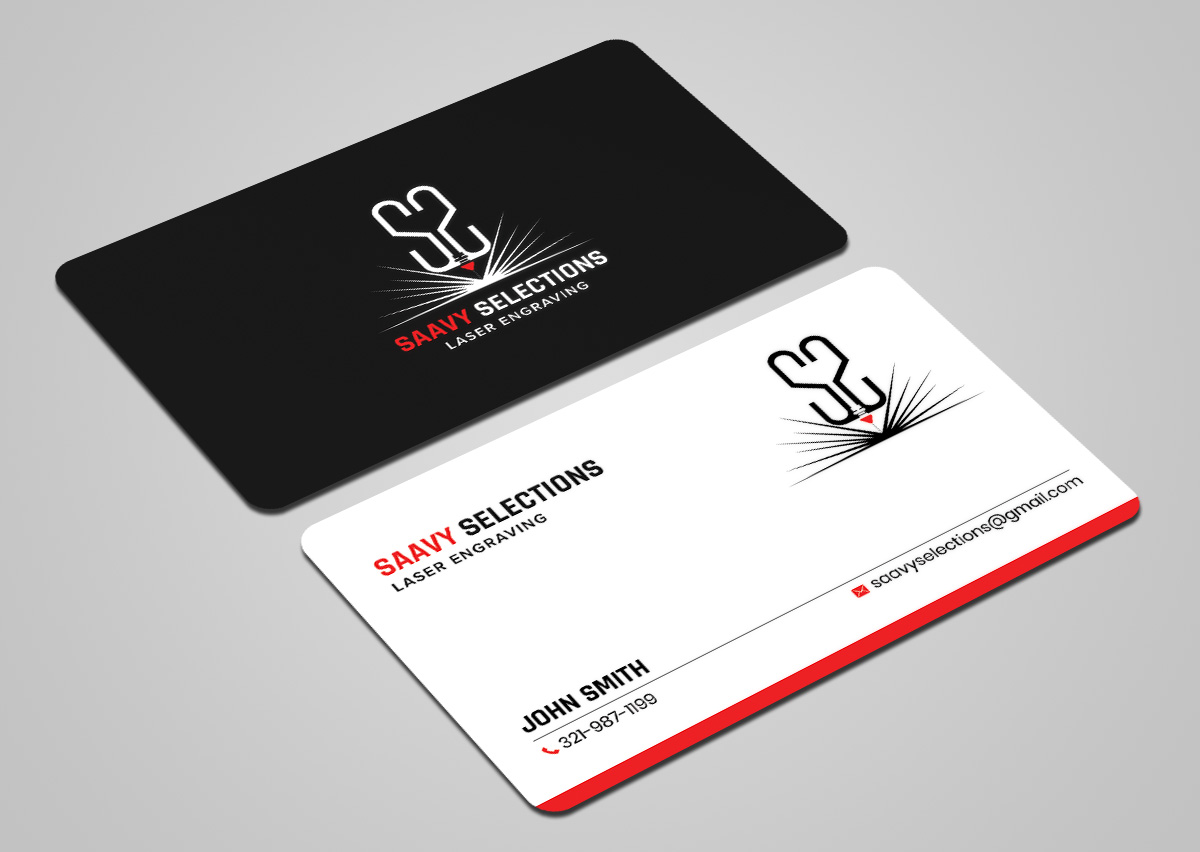 Elegant, Playful, Laser engraving Business Card Design for a Company by ...