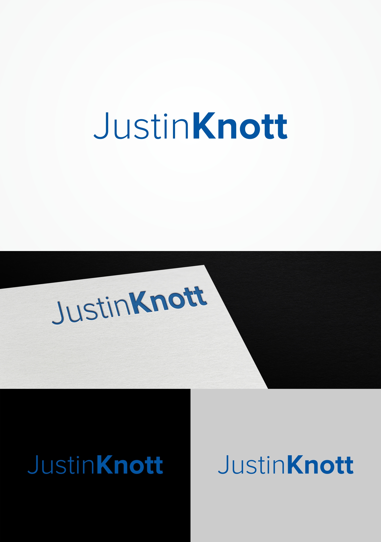 Logo Design for JK / Justin Knott by B8 | Design #29664332