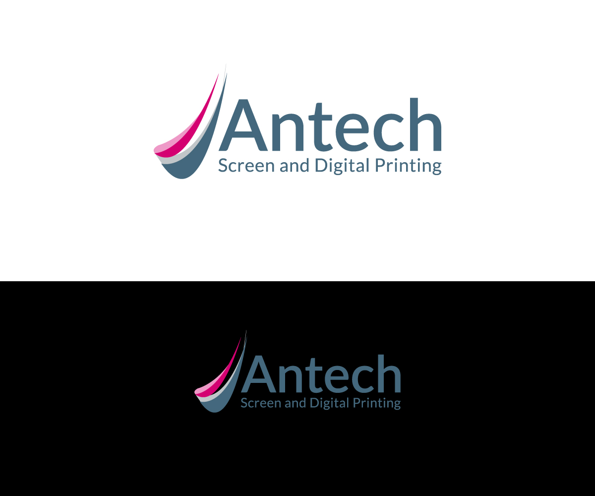 Logo Design for "Antech" with tag of "Screen and Digital Printing" by ...