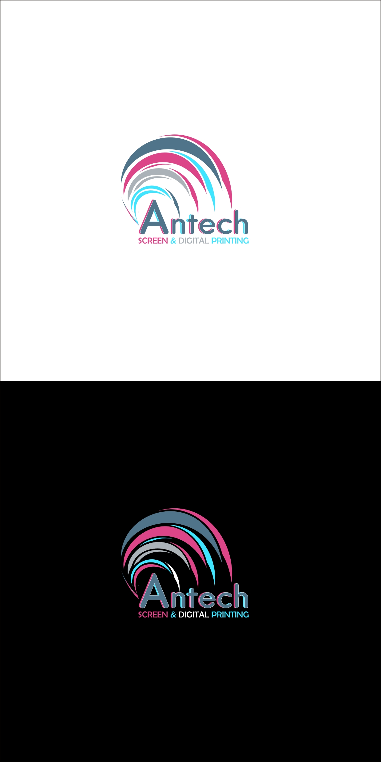 Logo Design for "Antech" with tag of "Screen and Digital Printing" by ...
