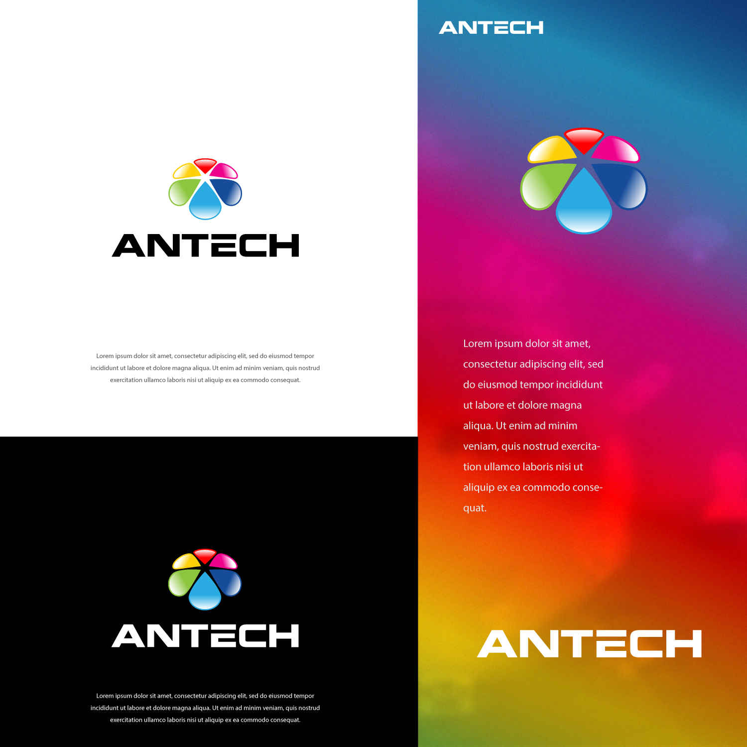 Logo Design for "Antech" with tag of "Screen and Digital Printing" by ...