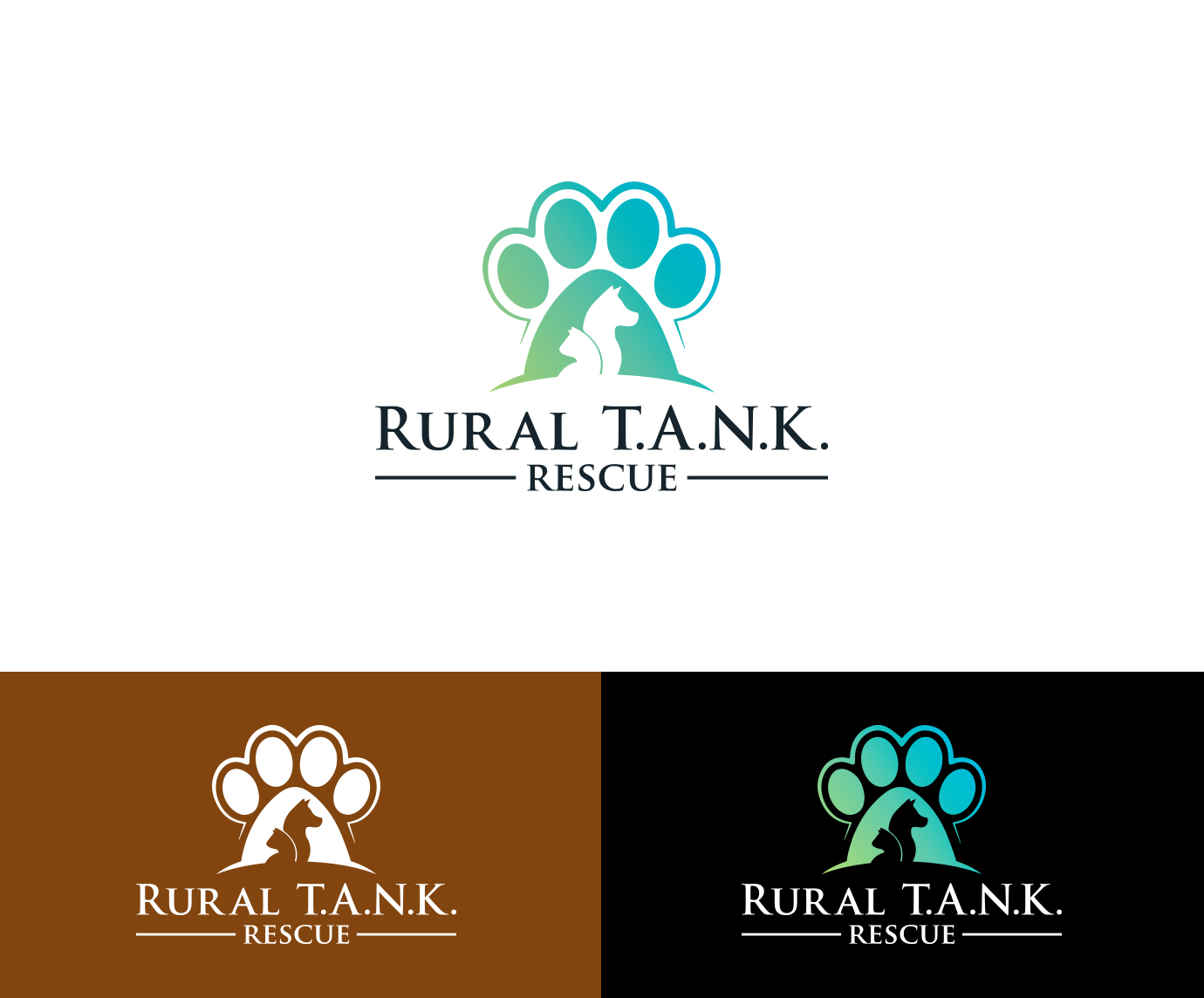 Bold, Playful, Animal Rescue Logo Design for Rural T.A.N.K. Rescue by ...
