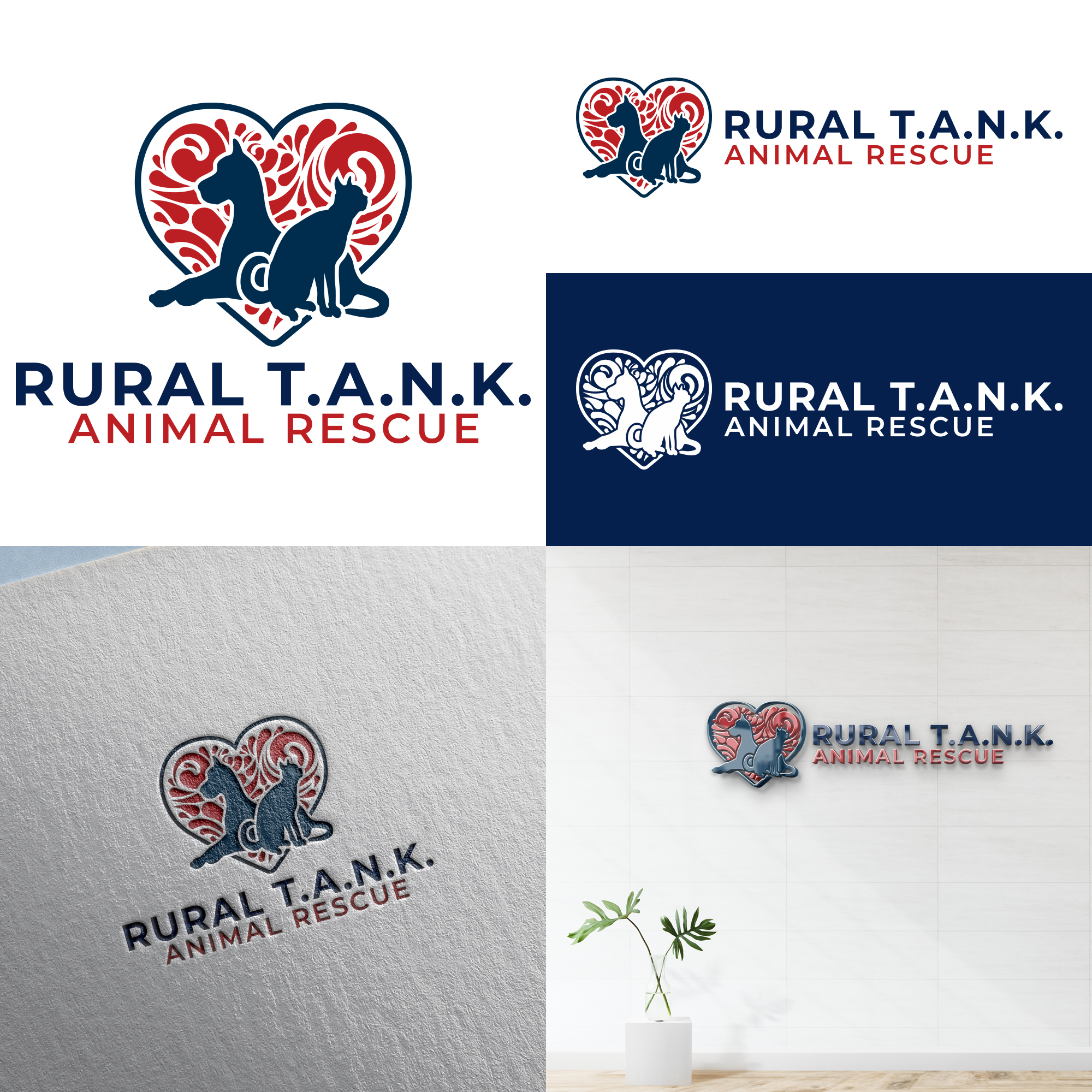 Bold, Playful, Animal Rescue Logo Design for Rural T.A.N.K. Rescue by MarvinStudio | Design ...