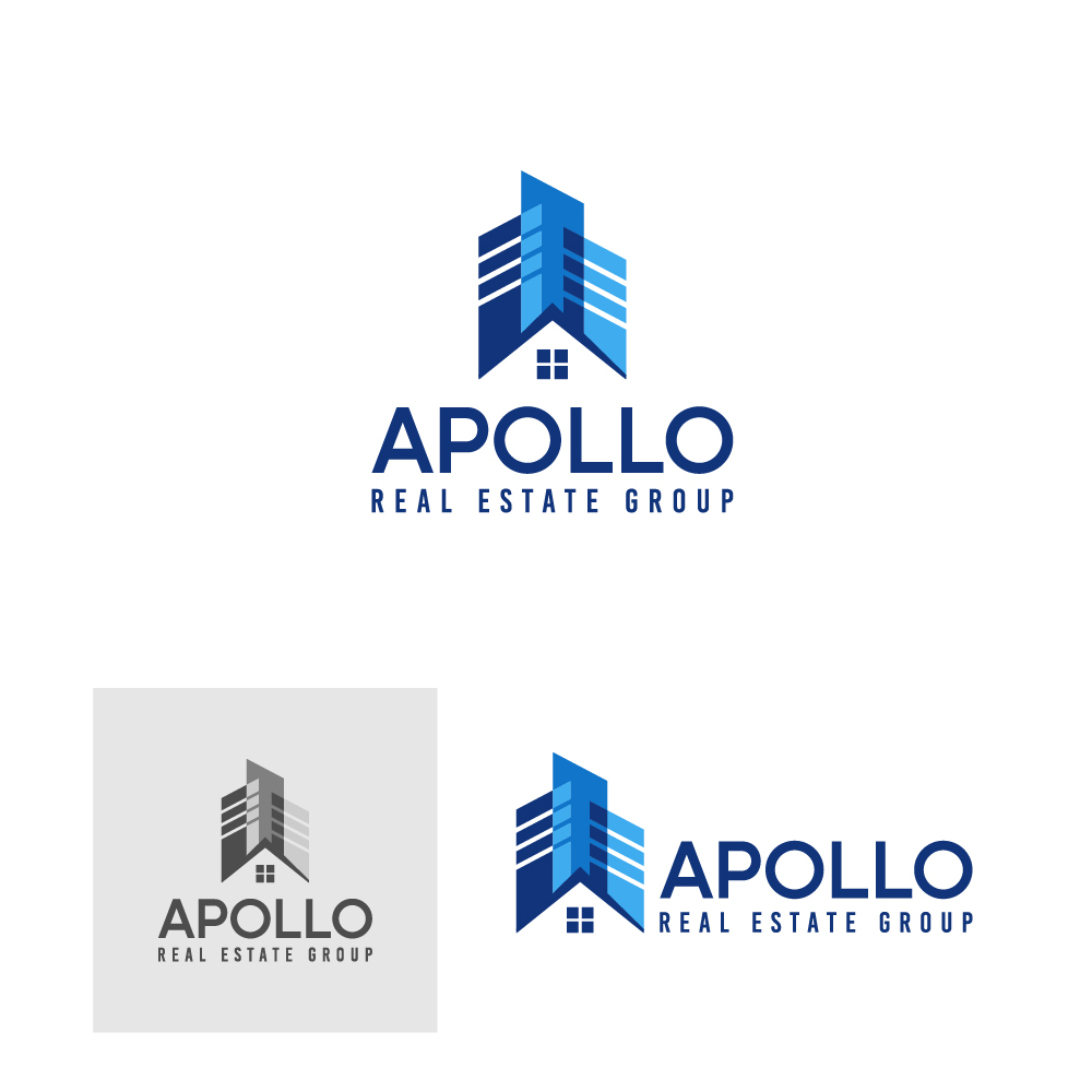 Elegant, Serious, Real Estate Logo Design for Apollo Real Estate Group ...