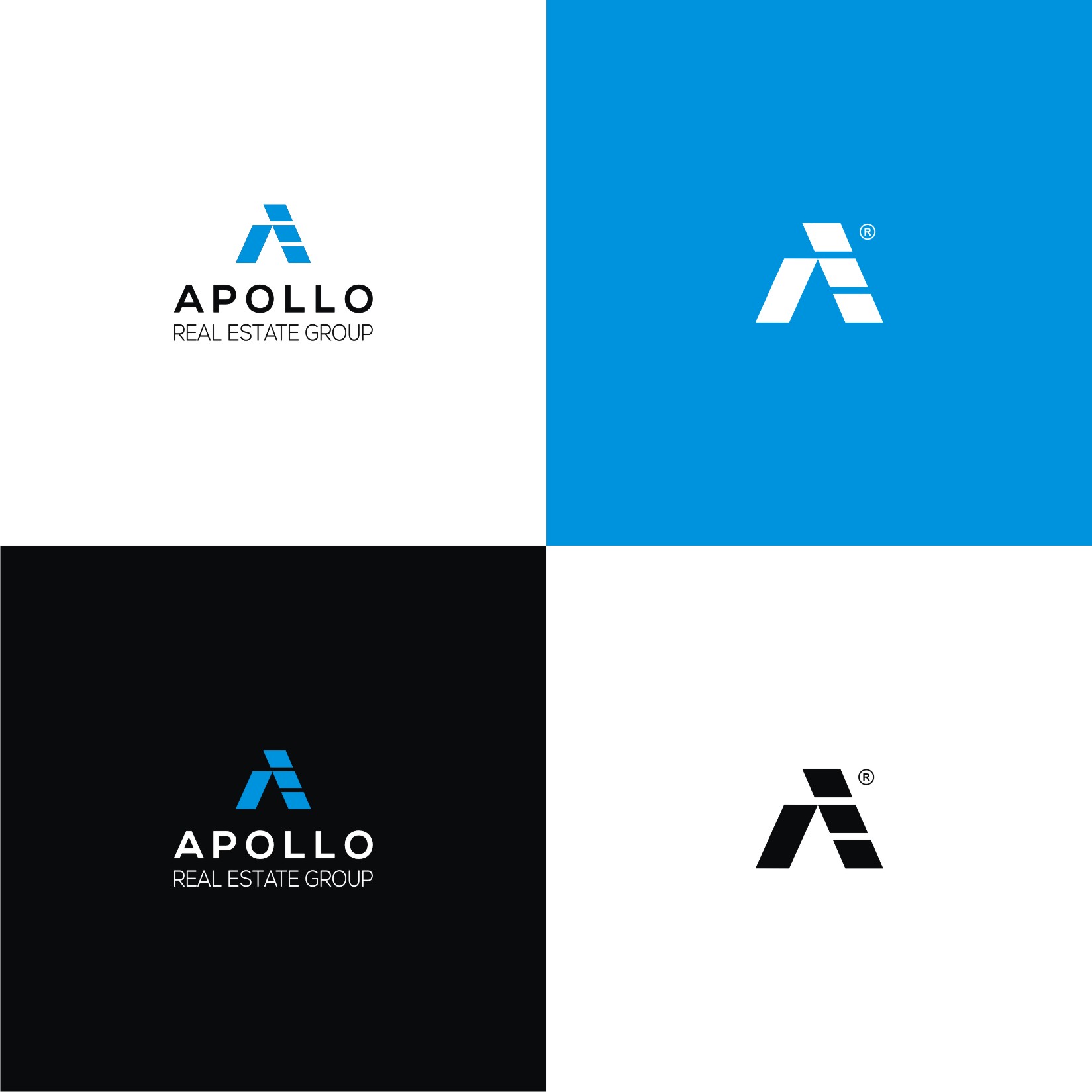 Elegant, Serious, Real Estate Logo Design for Apollo Real Estate Group ...