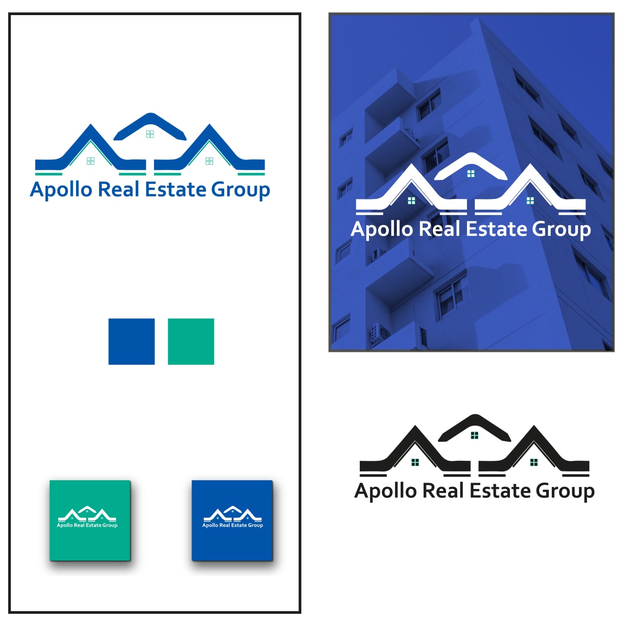 Elegant, Serious, Real Estate Logo Design for Apollo Real Estate Group ...