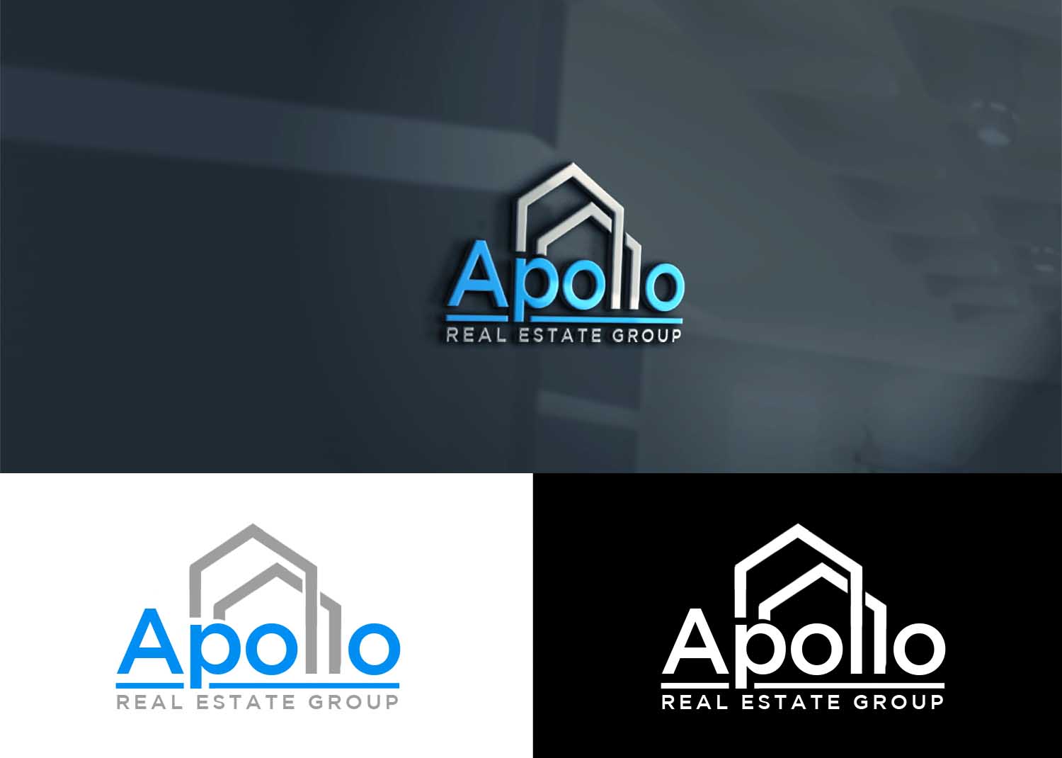 Elegant, Serious, Real Estate Logo Design for Apollo Real Estate Group ...