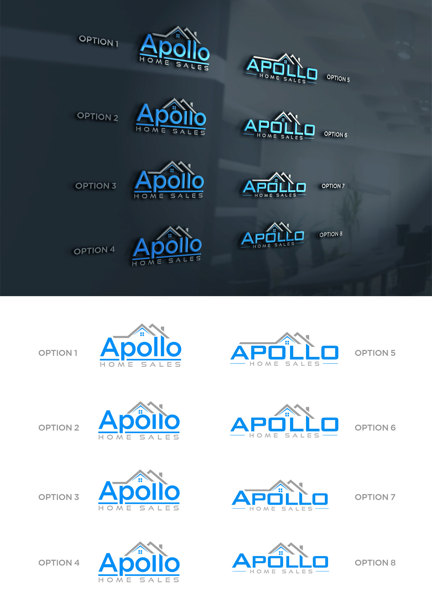 Elegant, Serious, Real Estate Logo Design for Apollo Real Estate Group ...