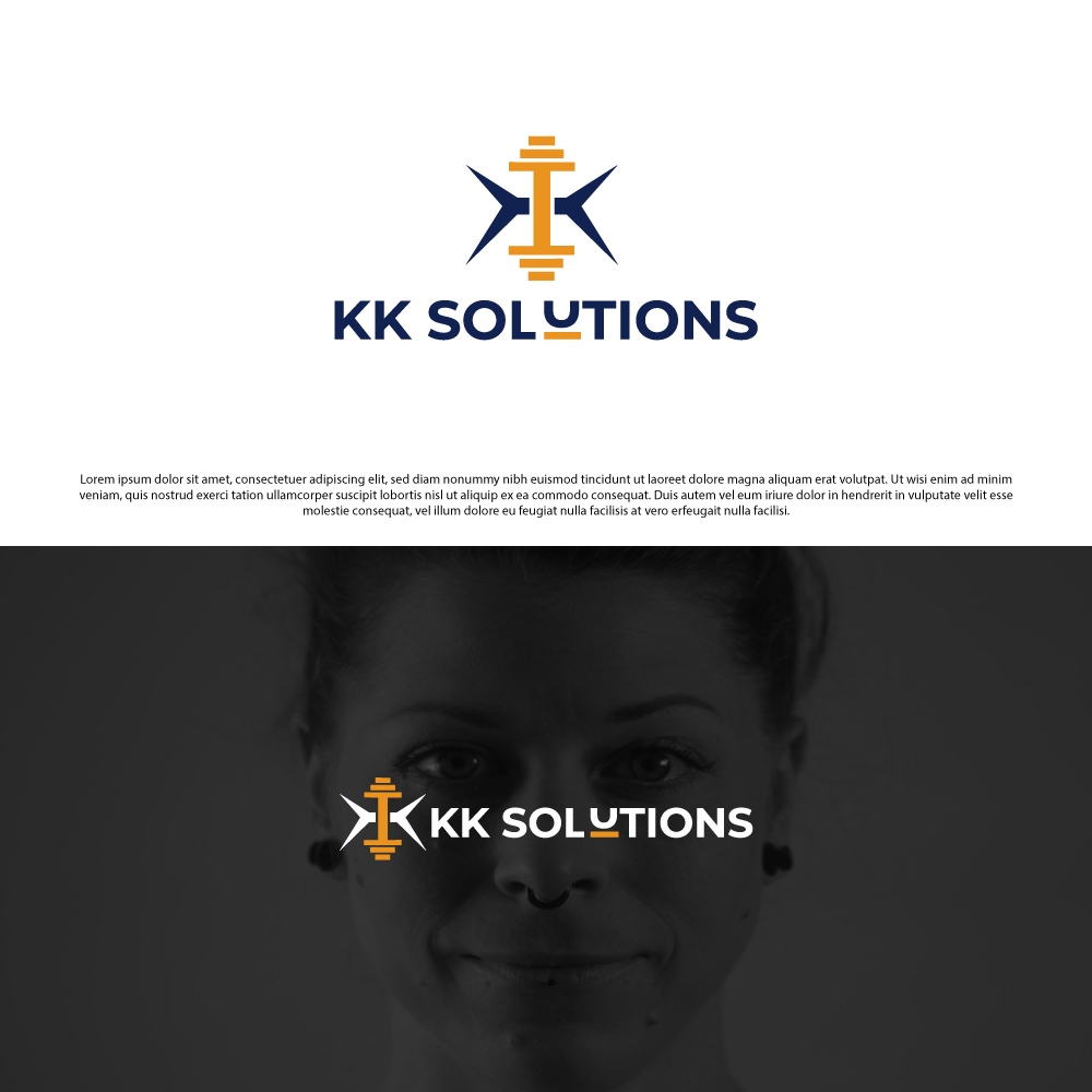 Bold, Serious Logo Design for KK Solutions by Tan-D | Design #29696425