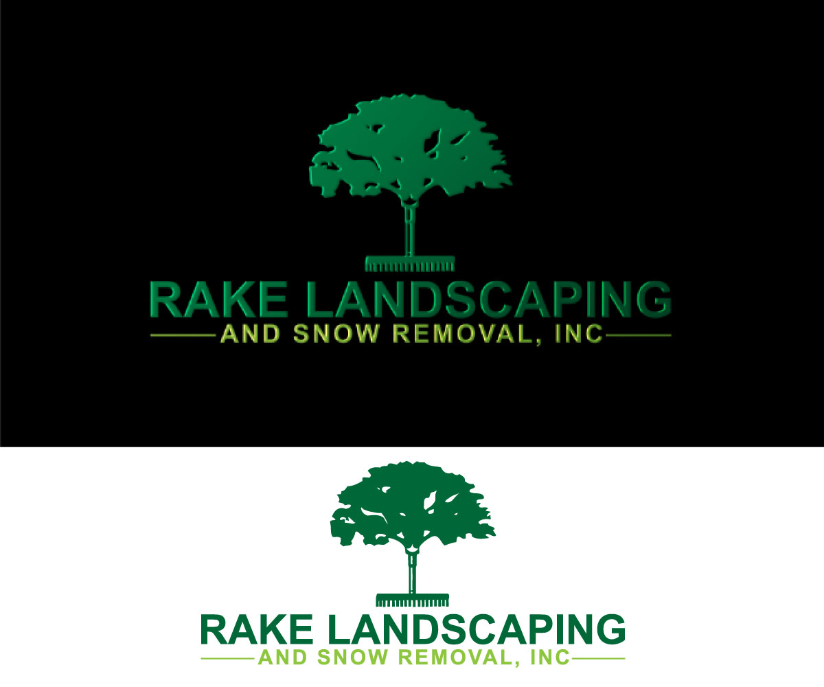 Logo Design for Rake Landscaping and Snow Removal, Inc by farhan ...