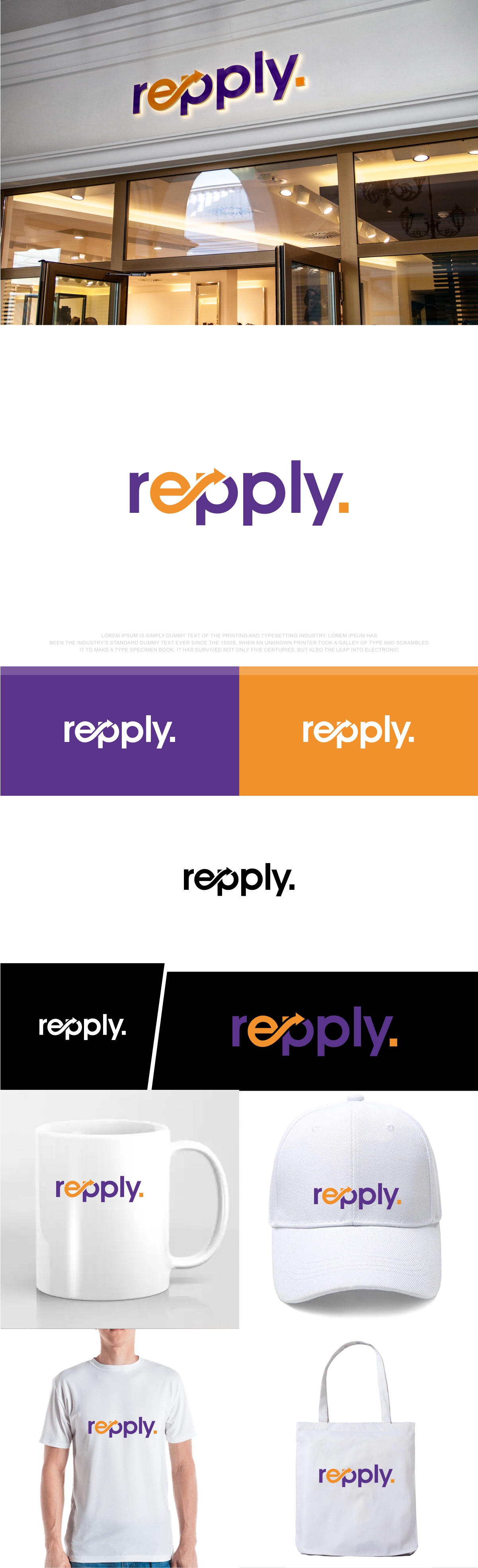 Serious, Professional, IT - applications Logo Design for repply by fly ...