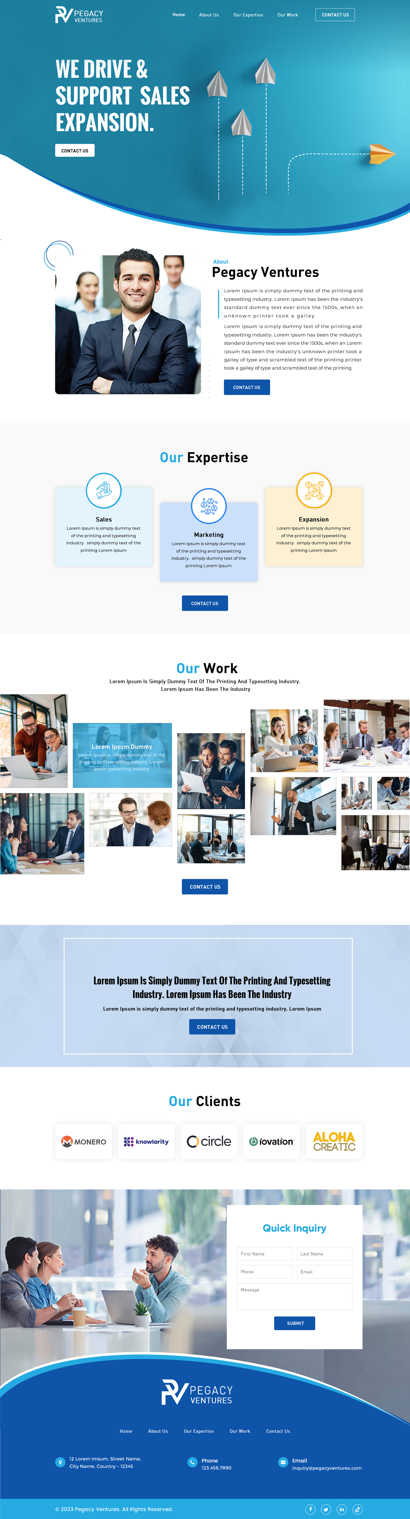 Web Design for Pegacy Ventures by Sbss | Design #29722225