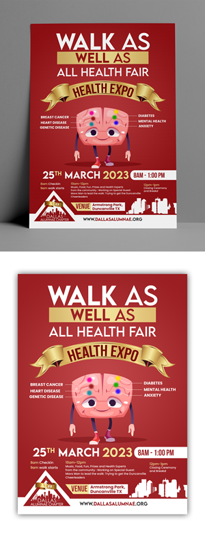 MIND OVER MATTER 1K/5K WALK/RUN HEALTH EXPO | 28 Flyer Designs for a ...
