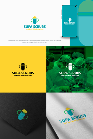 SUPA SCRUBS | 142 Logo Designs for SUPA SCRUBS (sub line: Look Good ...