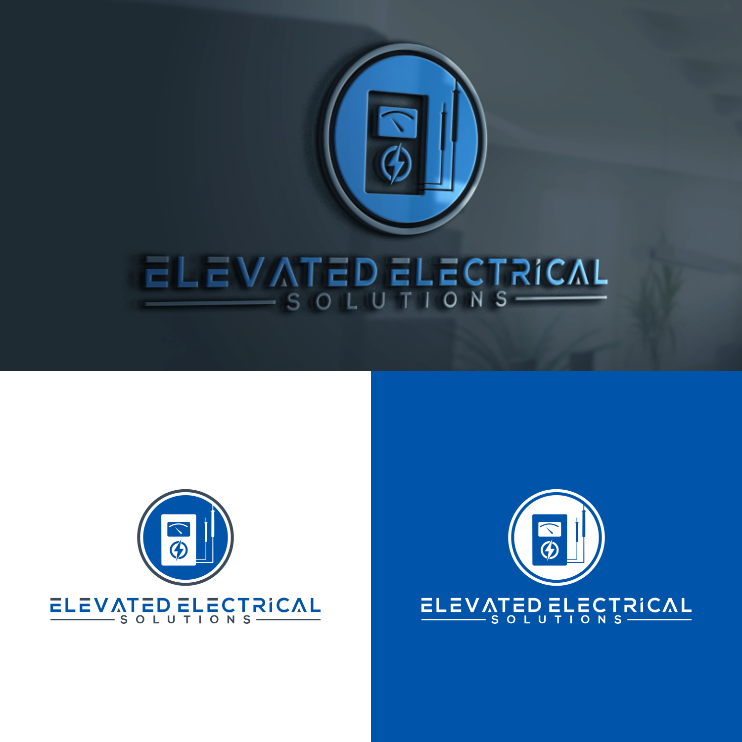 Serious, Professional, Electrical Contracting Logo Design for Elevated ...