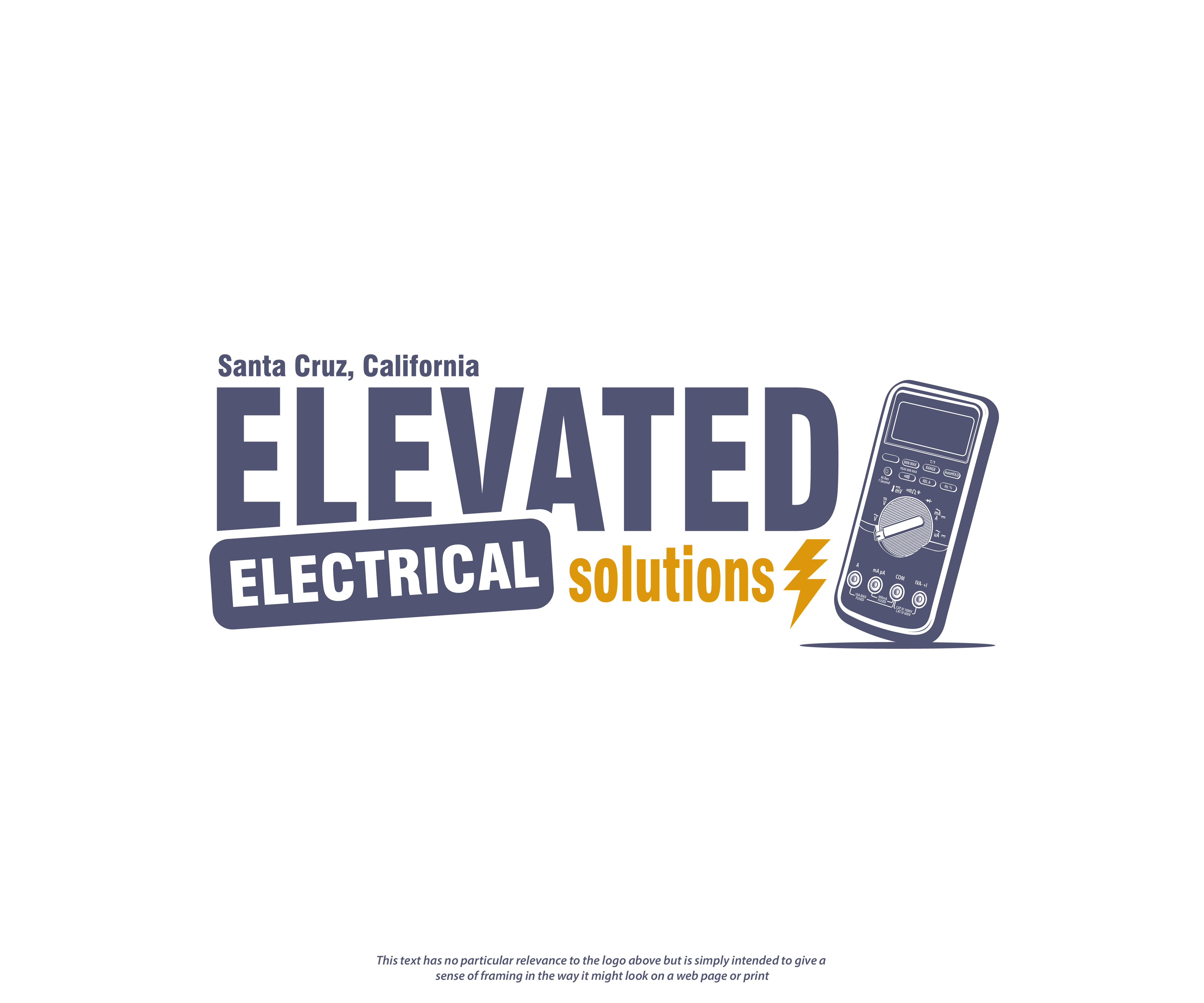 Serious, Professional, Electrical Contracting Logo Design for Elevated ...