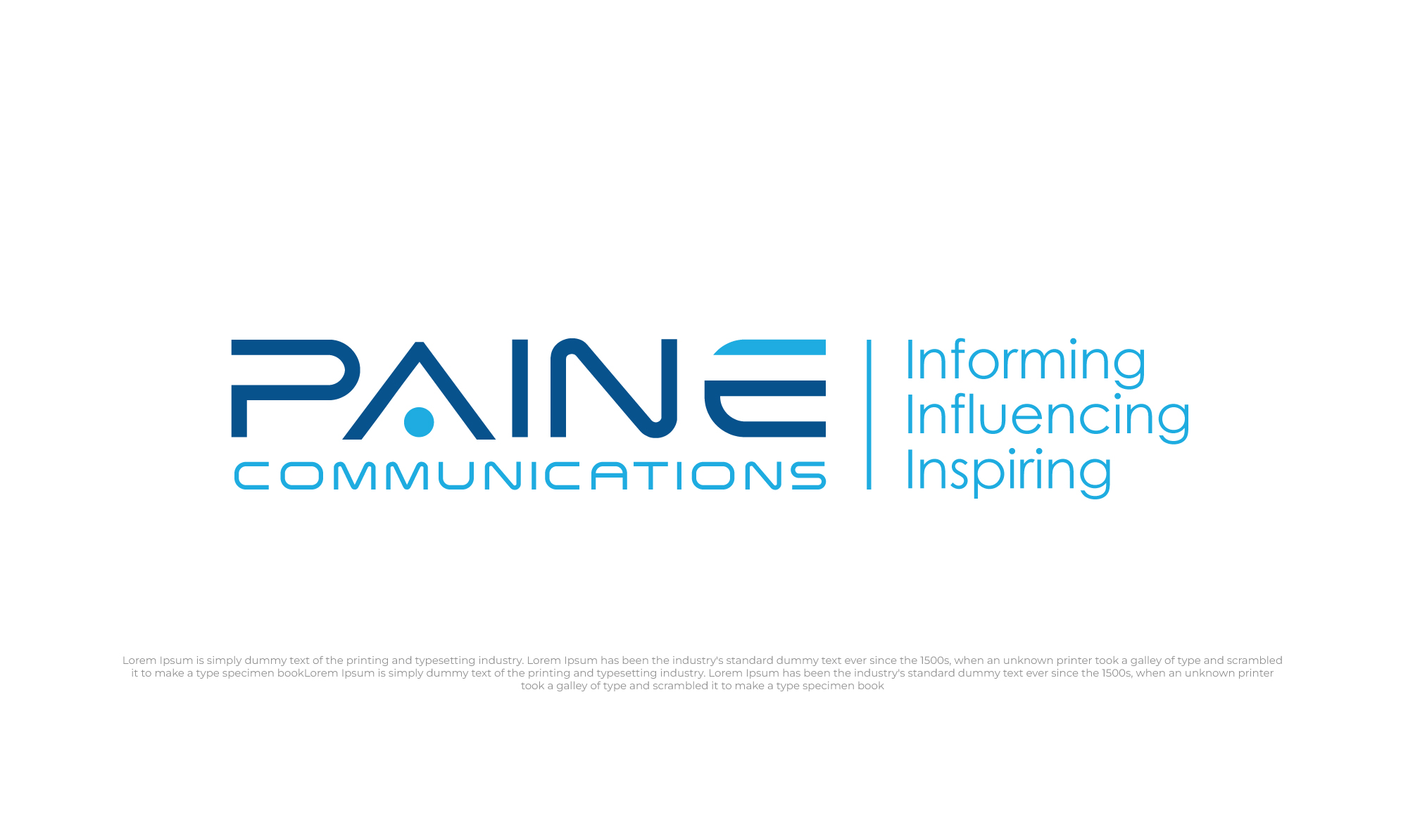 Logo Design for Paine Communications (it might be too much, but try to ...
