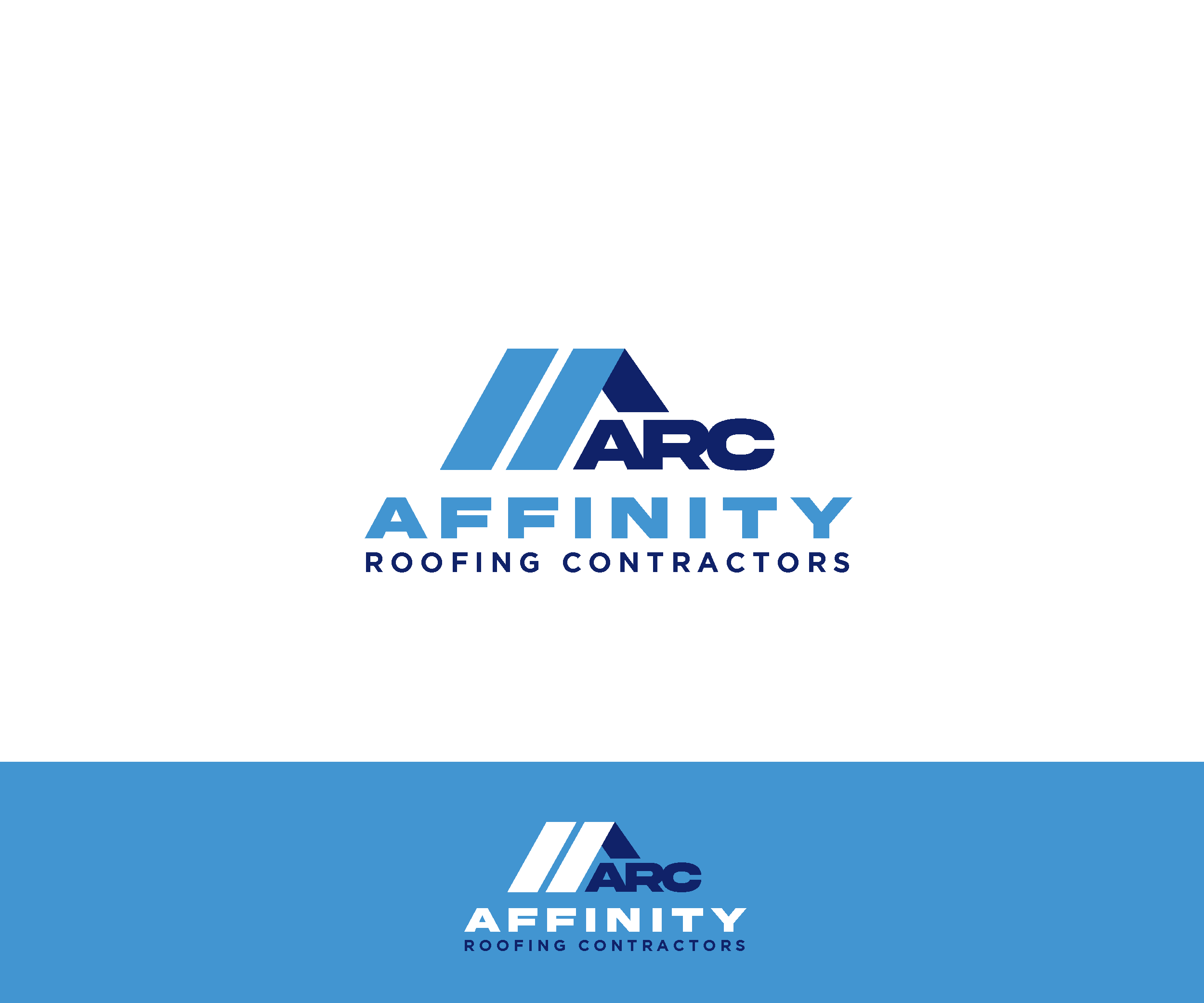 Bold, Serious, Roofing Contractor Logo Design for Affinity Roofing ...