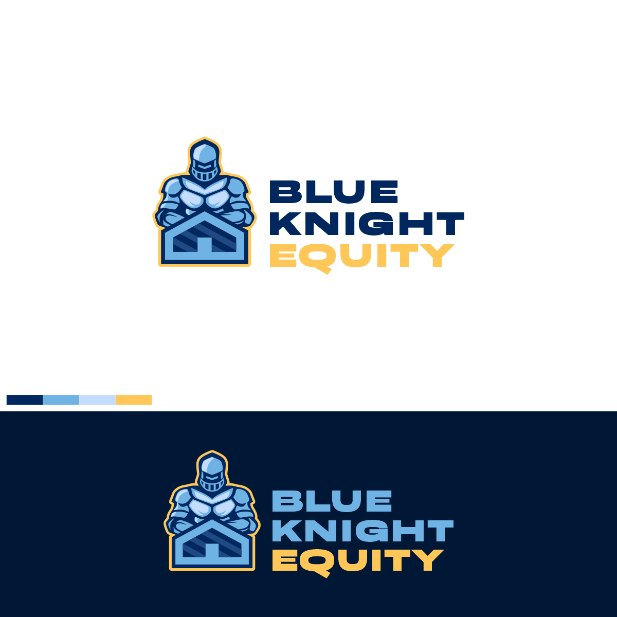 Elegant, Playful Logo Design for Blue Knight Equity by MiraUkraine ...
