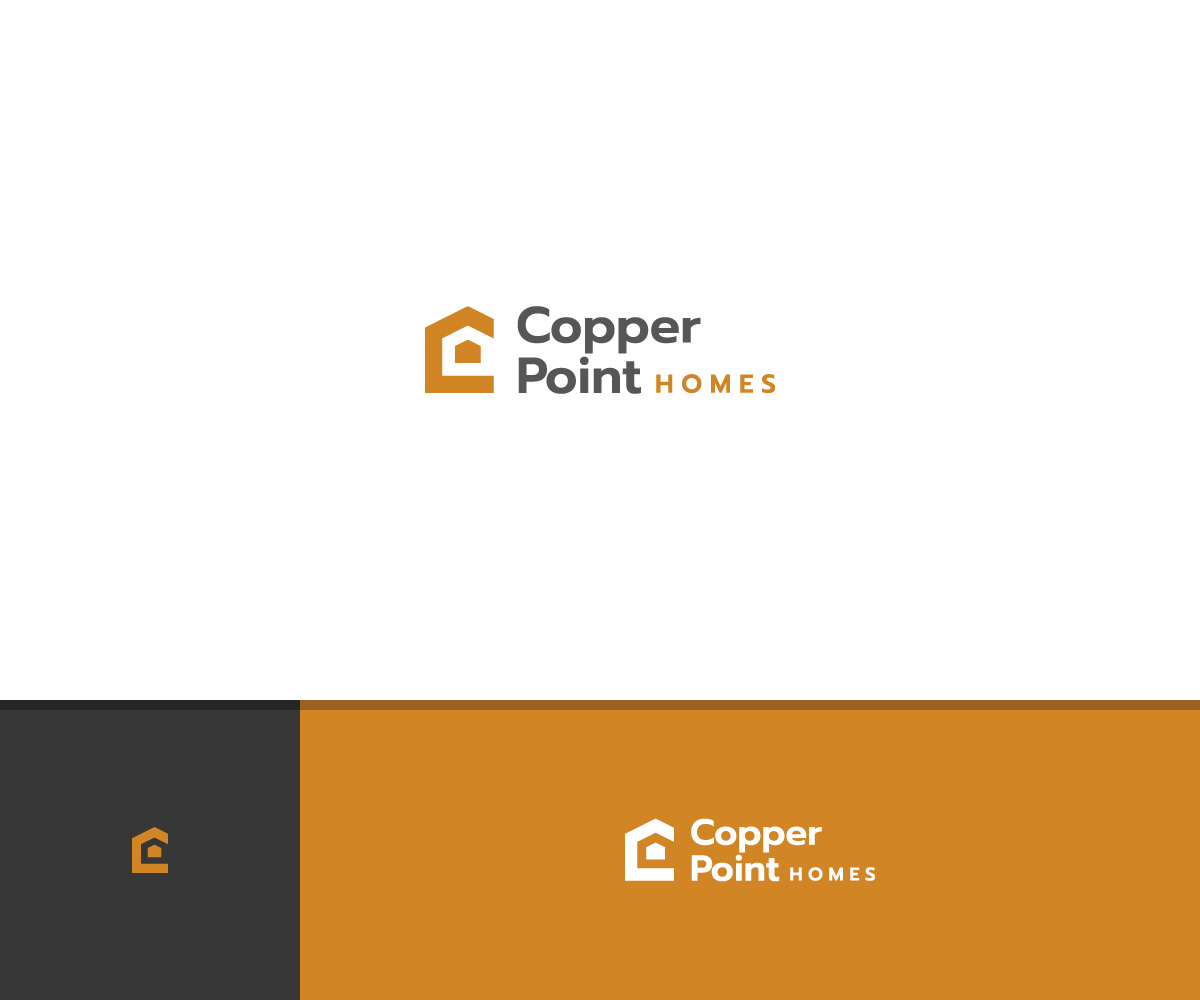Bold, Modern, Residential Home Builder Logo Design for Copper Point ...